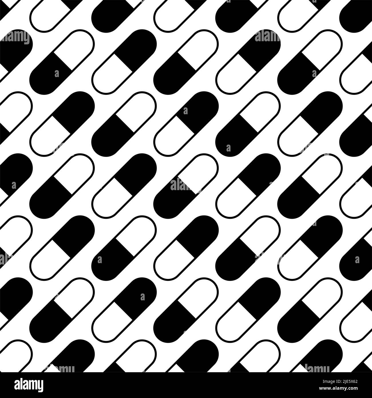 Seamless Pattern Of Capsule Pills Vector Art Illustration Stock Vector ...