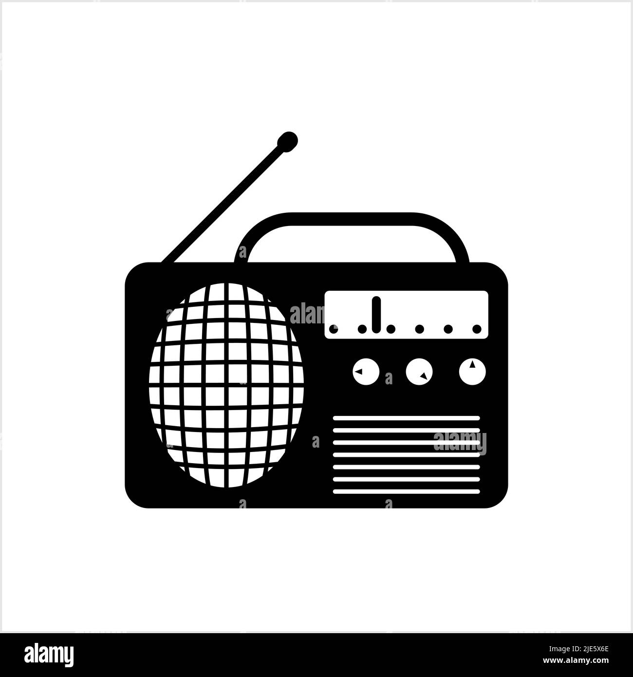 Radio Icon, Electronic Device Vector Art Illustration Stock Vector ...