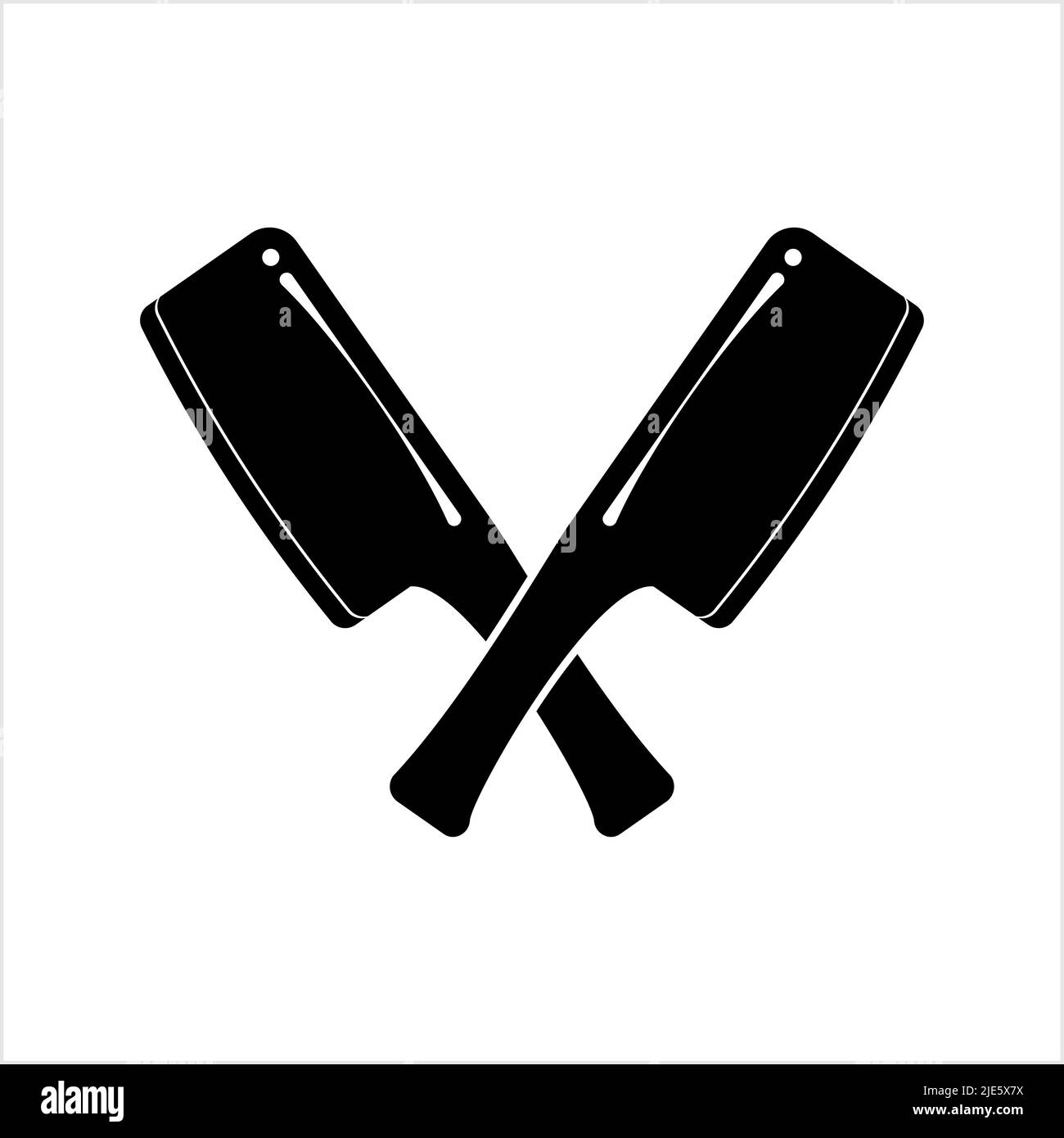 Meat Chopper Icon, Knife Vector Art Illustration Stock Vector Image ...