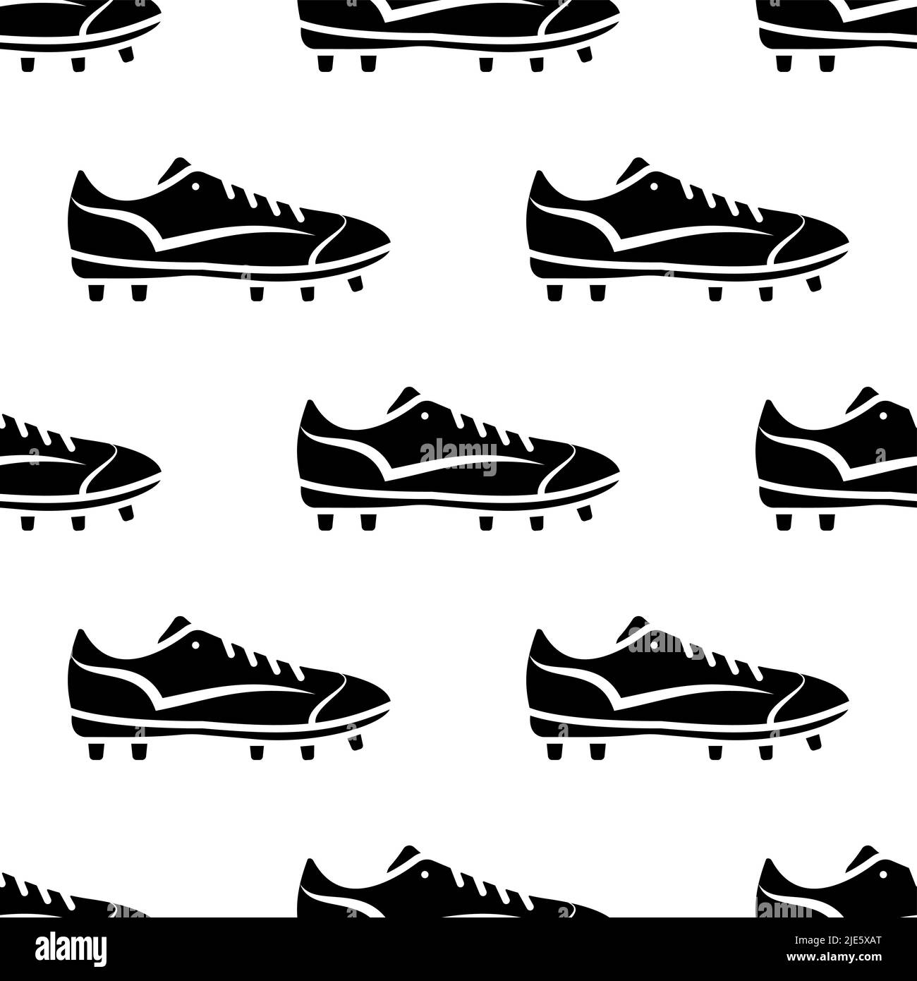 Soccer Shoe Icon Seamless Pattern, Sport Shoe Icon Vector Art ...
