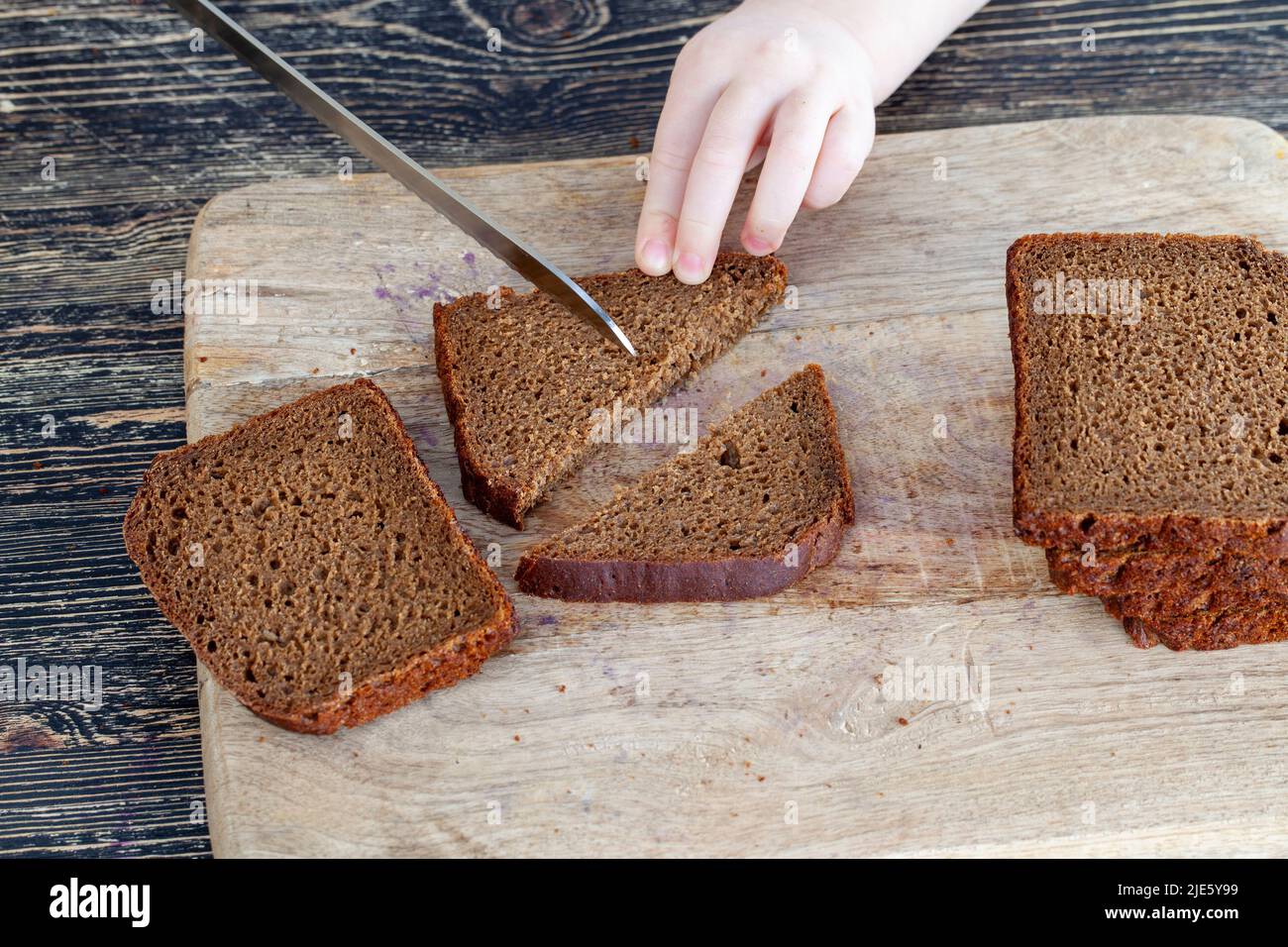 sliced into pieces fresh cereal with a crispy crust, fresh delicious ...