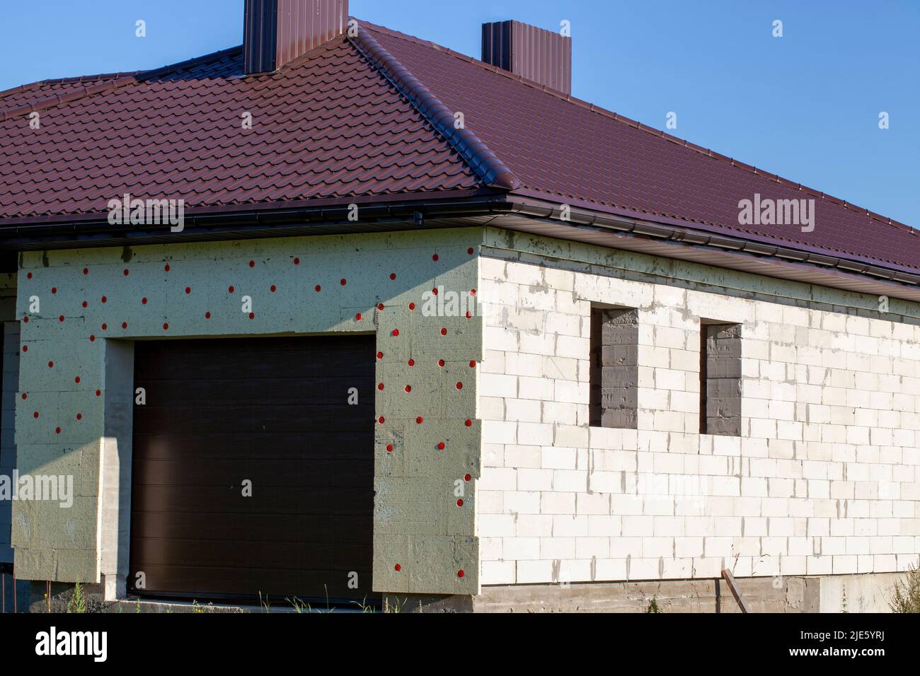 construction of a new building, a construction site on which a new ...