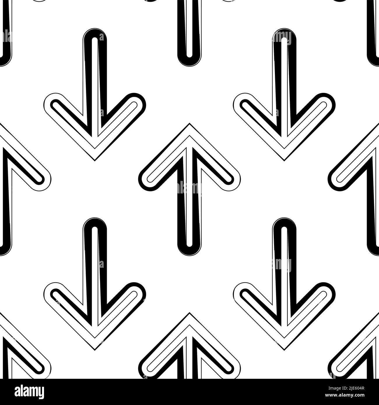 Arrow Icon Seamless Pattern, Direction Arrow Icon Vector Art ...