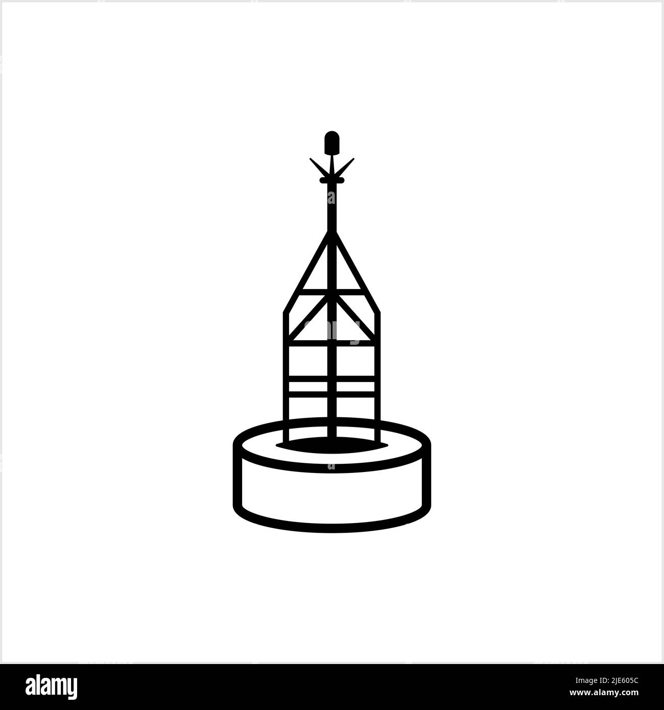 Buoy Icon, Float Buoy Icon Vector Art Illustration Stock Vector Image ...