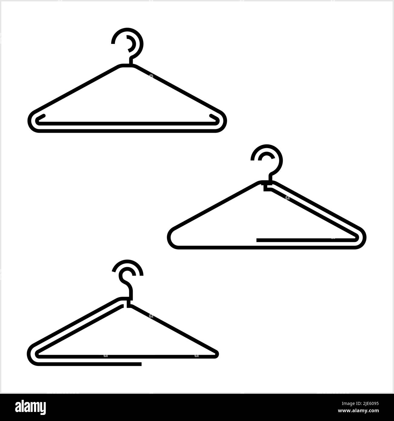 Cloth Hanger Icon, Hanger Icon Vector Art Illustration Stock Vector ...