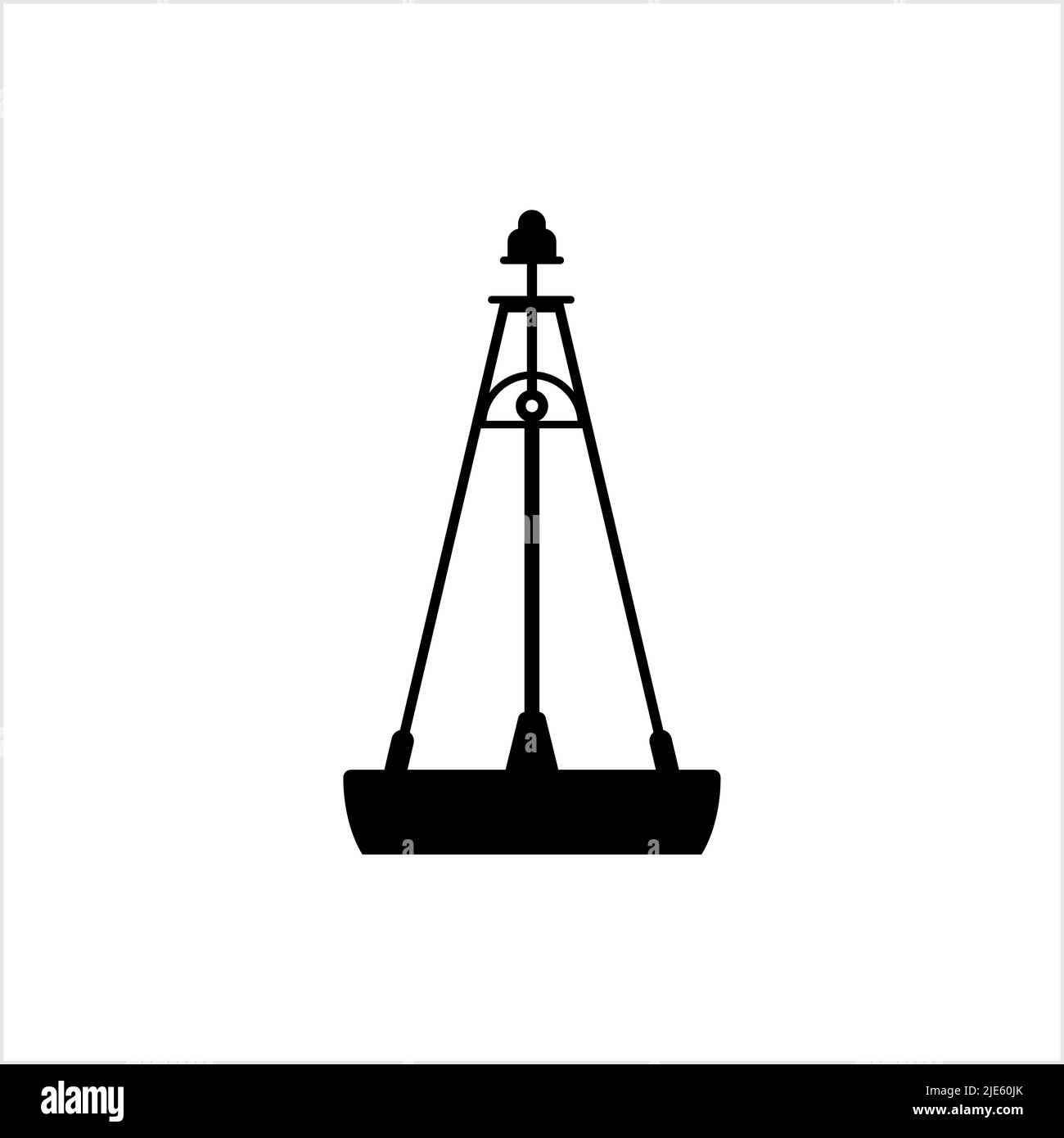 Buoy Icon, Float Buoy Icon Vector Art Illustration Stock Vector Image ...