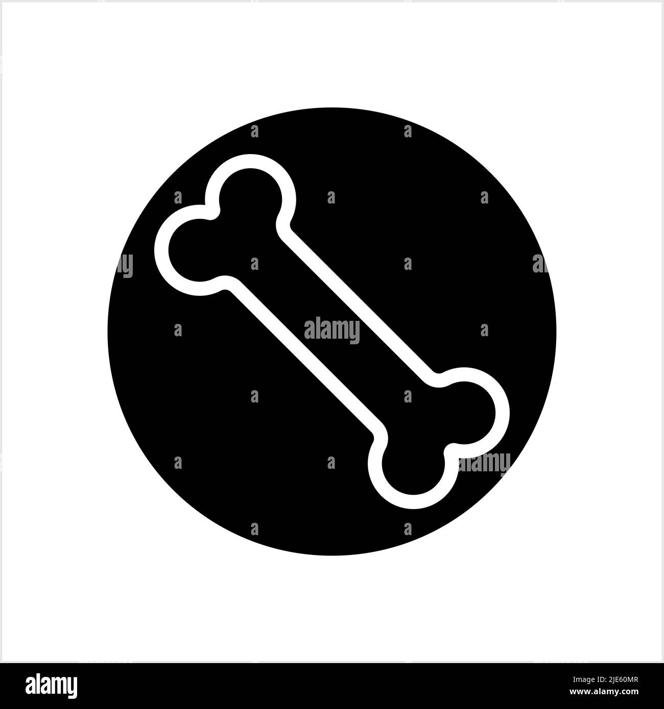 Dog Bone Icon, Bone Icon Vector Art Illustration Stock Vector Image ...