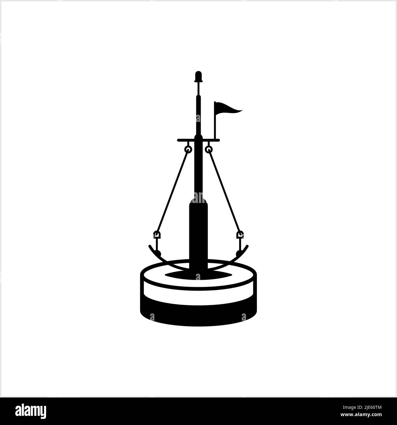 Buoy Icon, Float Buoy Icon Vector Art Illustration Stock Vector Image ...