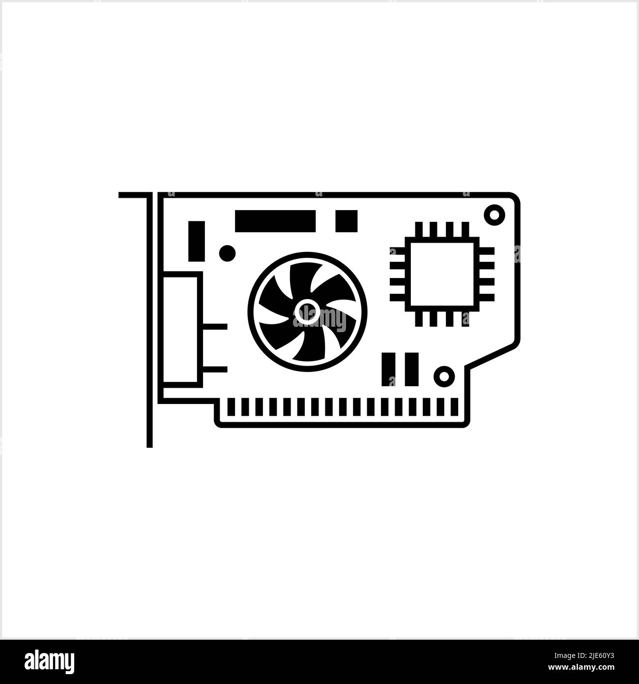 Expansion Card Icon, Add-On Card Icon Vector Art Illustration Stock ...