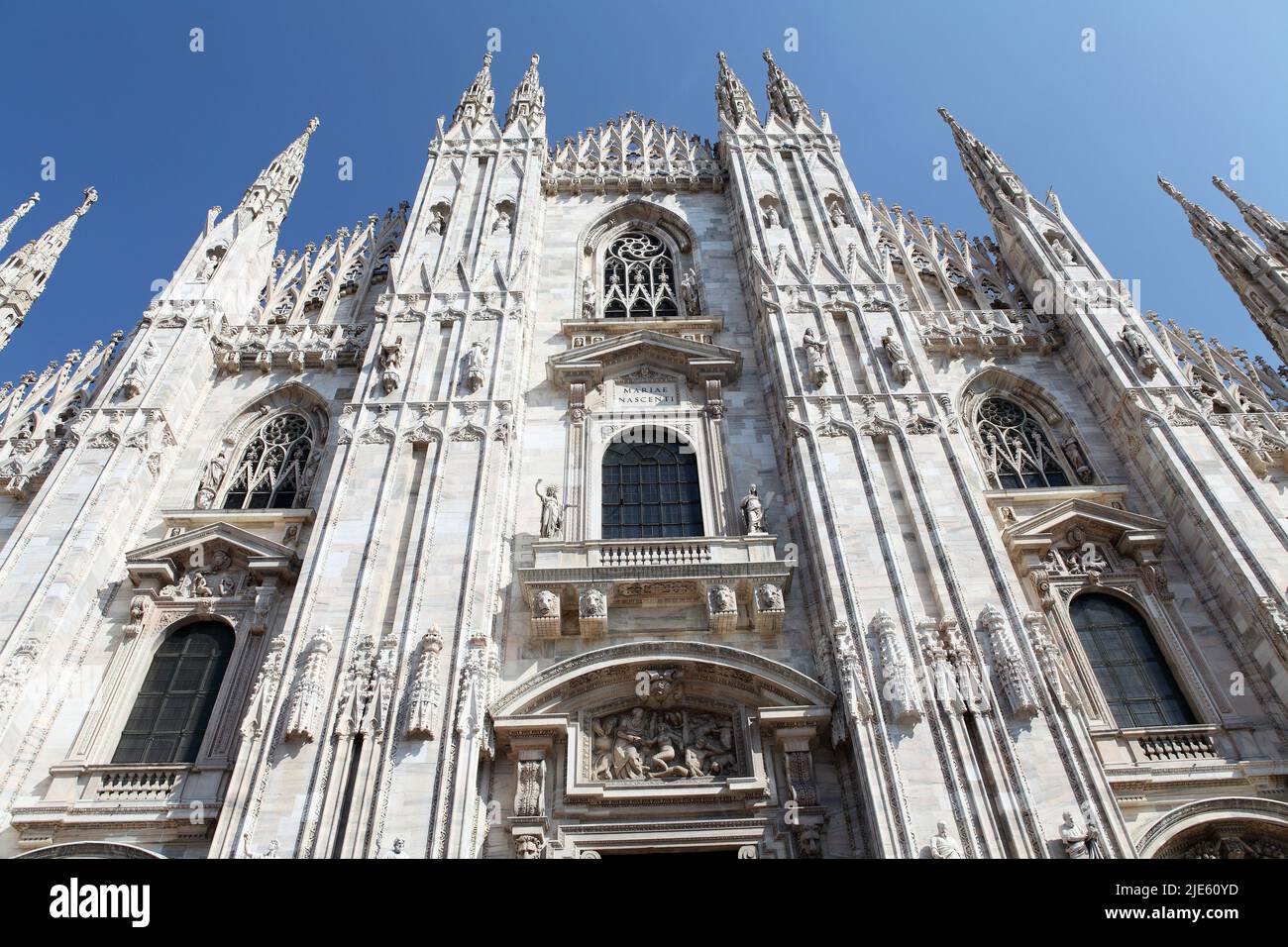 In front of the Duomo, the Milan Cathedral at the Duomo square, "Piazza ...
