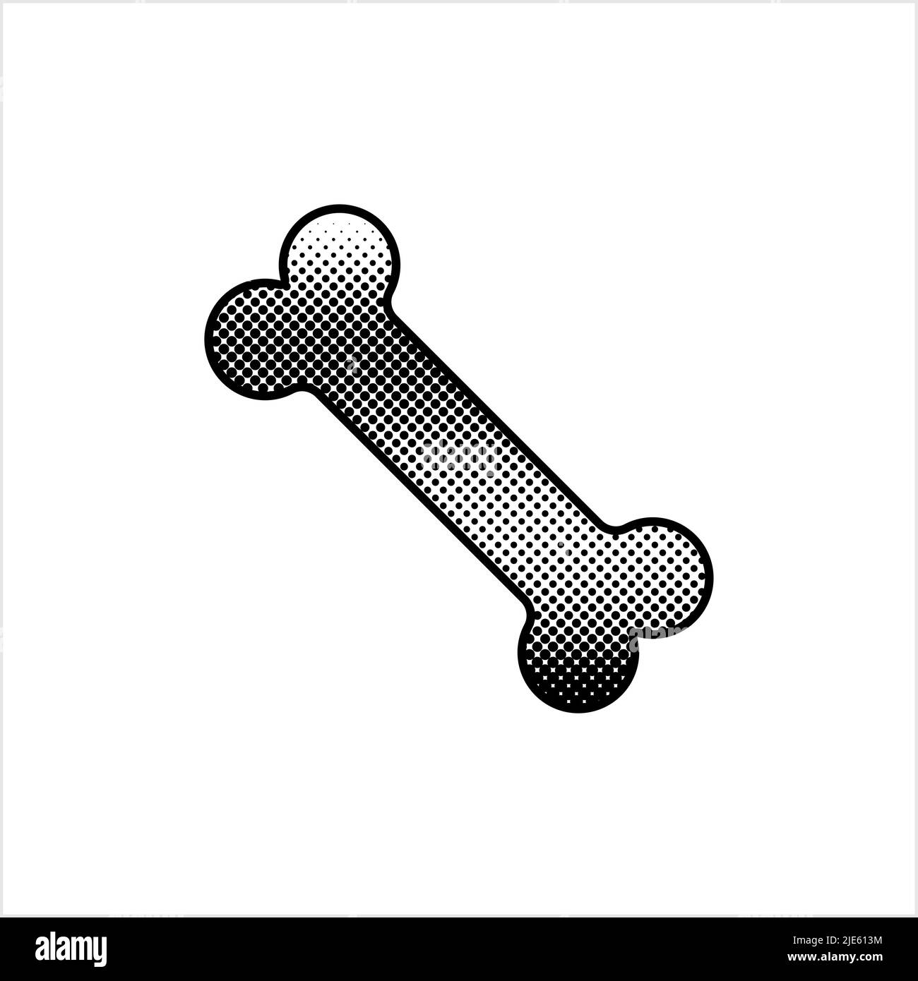 Dog Bone Icon, Bone Icon Vector Art Illustration Stock Vector Image ...