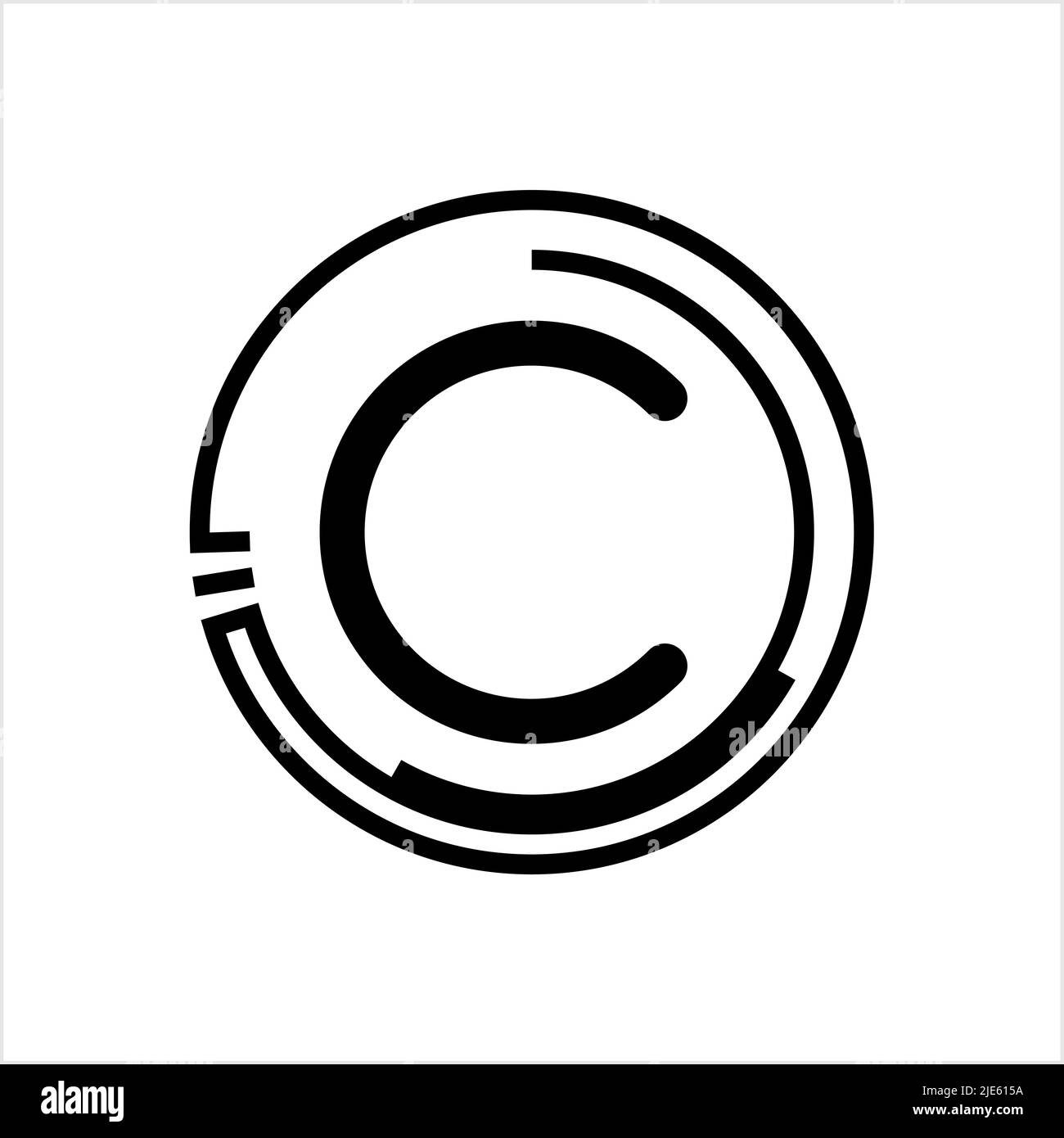 Copyright Icon, Copyright Letter C Symbol Vector Art Illustration Stock ...