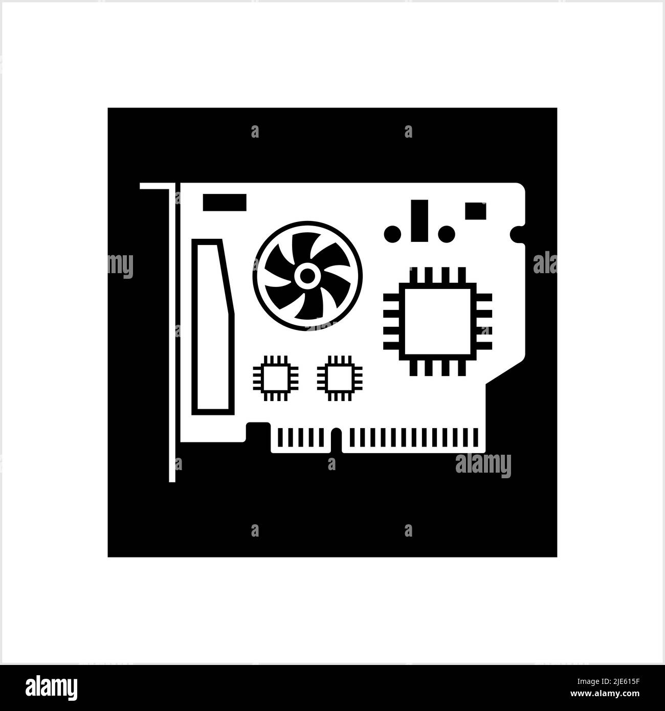 Expansion Card Icon, Add-On Card Icon Vector Art Illustration Stock ...