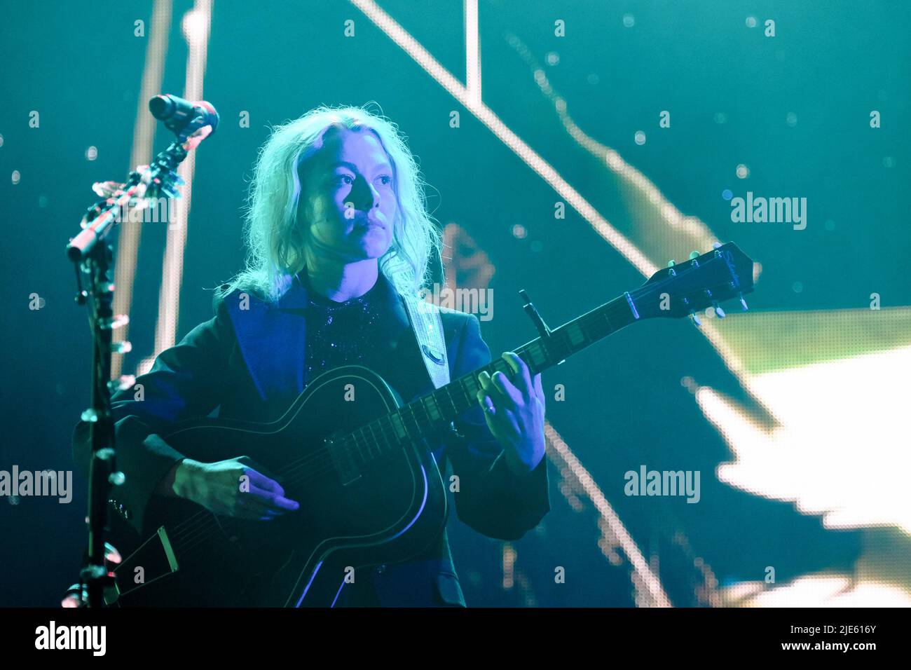 An American singer songwriter Phoebe Bridgers seen performing live at ...