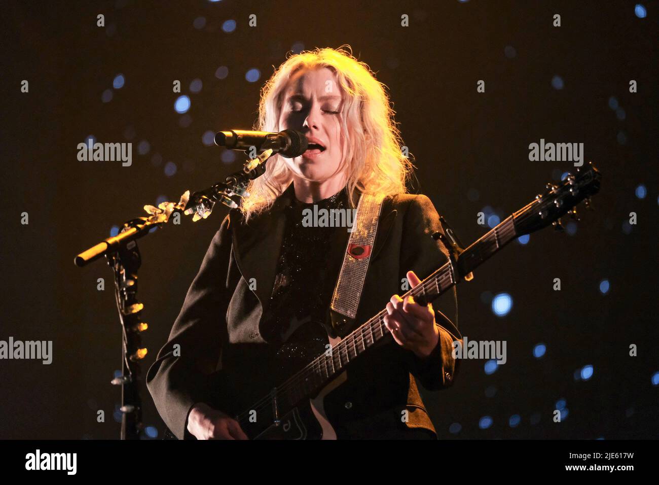 An American singer songwriter Phoebe Bridgers seen performing live at ...