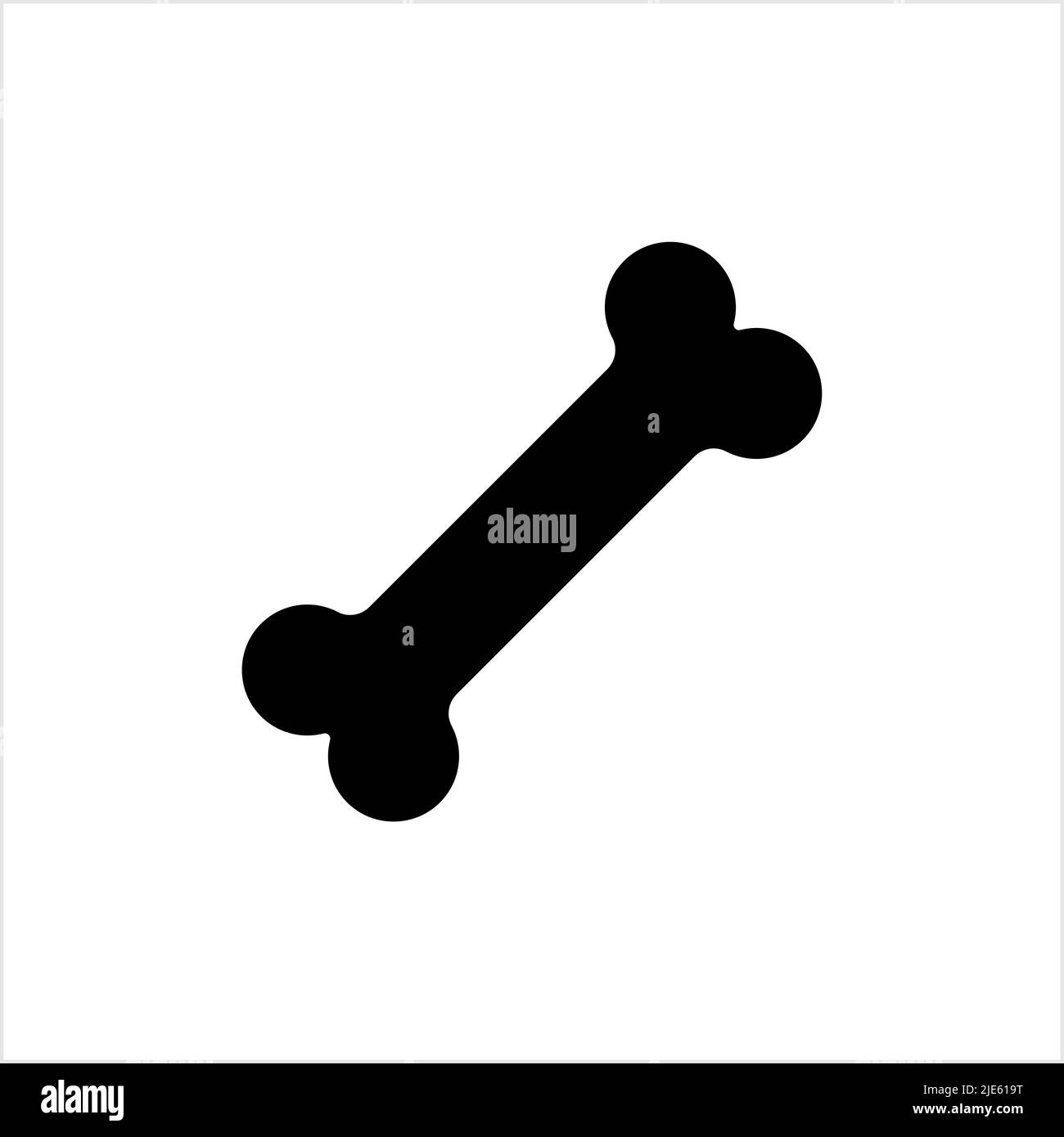 Dog Bone Icon, Bone Icon Vector Art Illustration Stock Vector Image ...