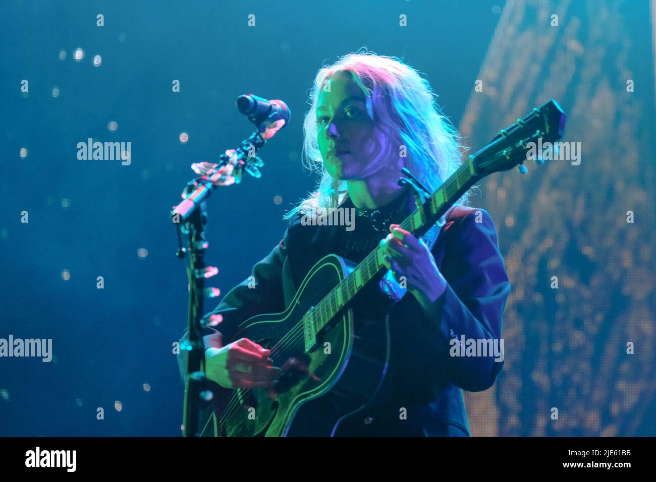 An American singer songwriter Phoebe Bridgers seen performing live at ...