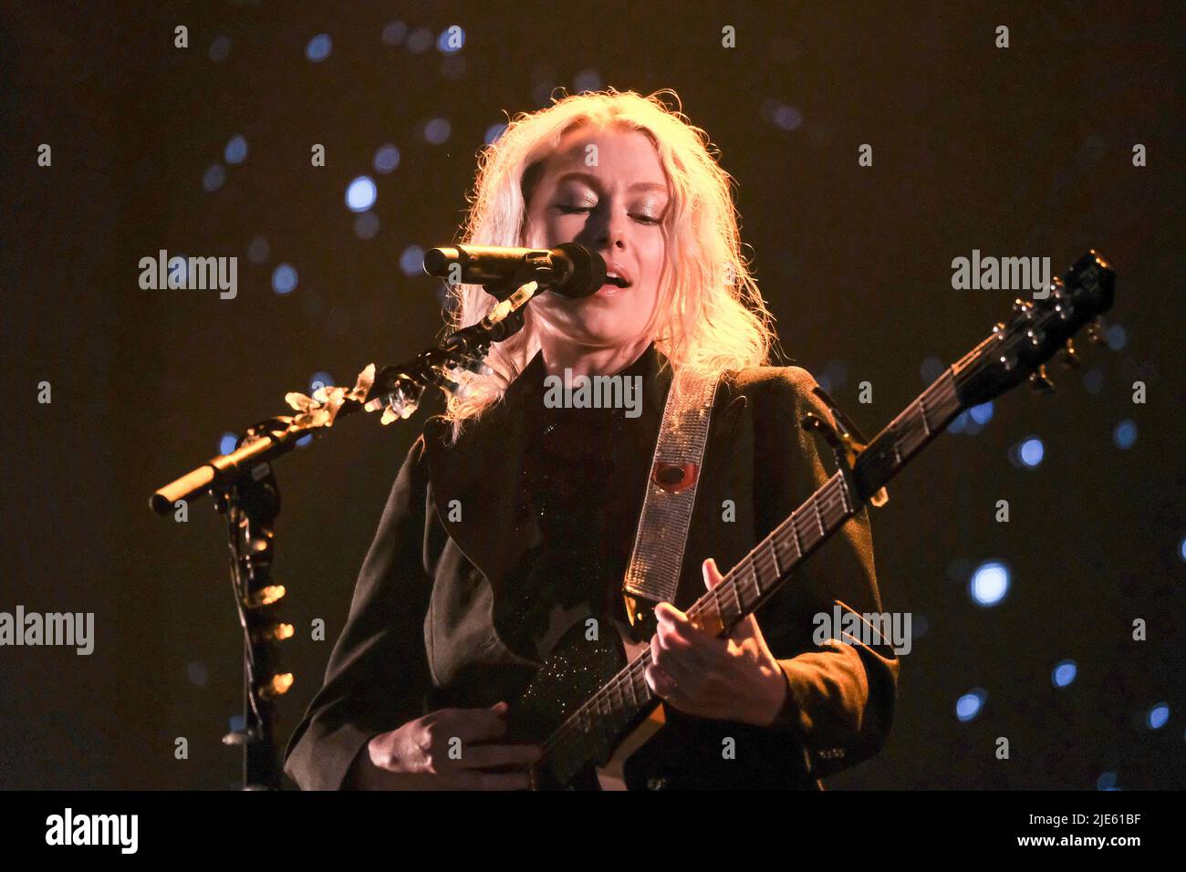 An American singer songwriter Phoebe Bridgers seen performing live at ...