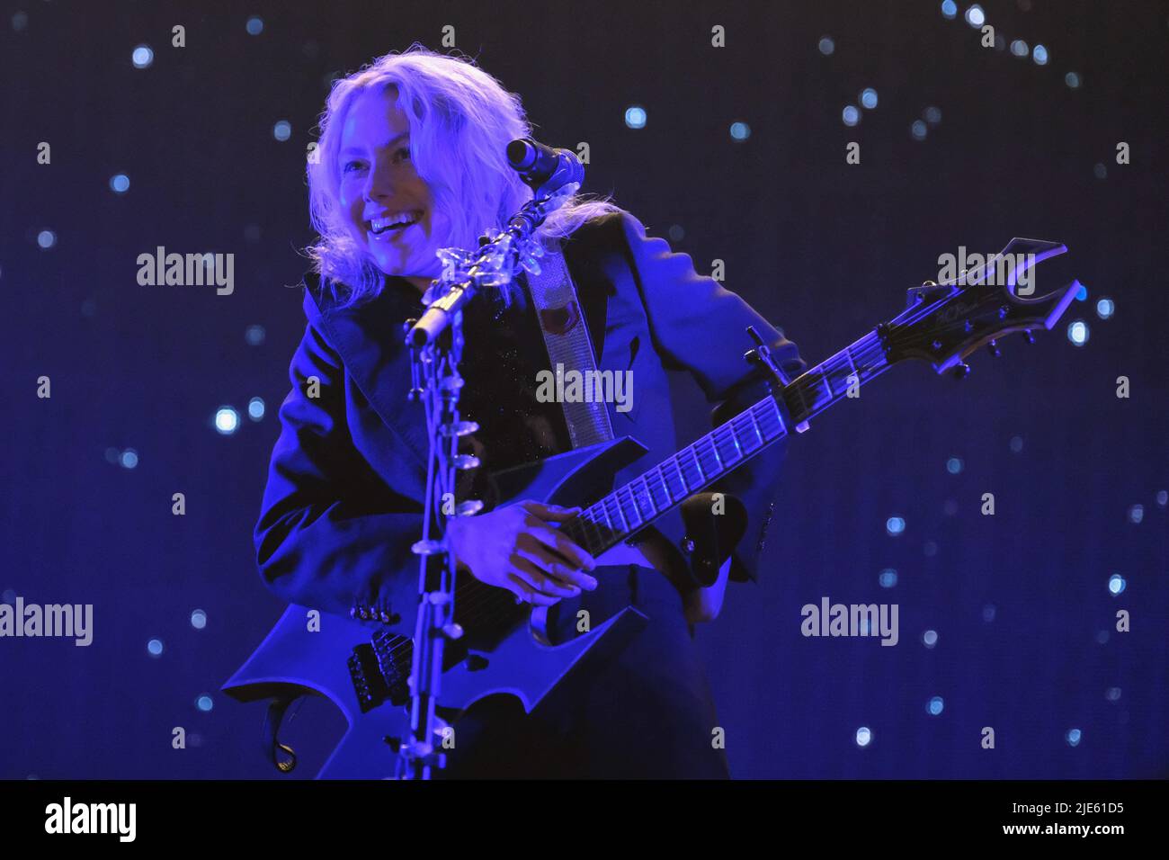 An American singer songwriter Phoebe Bridgers seen performing live at ...