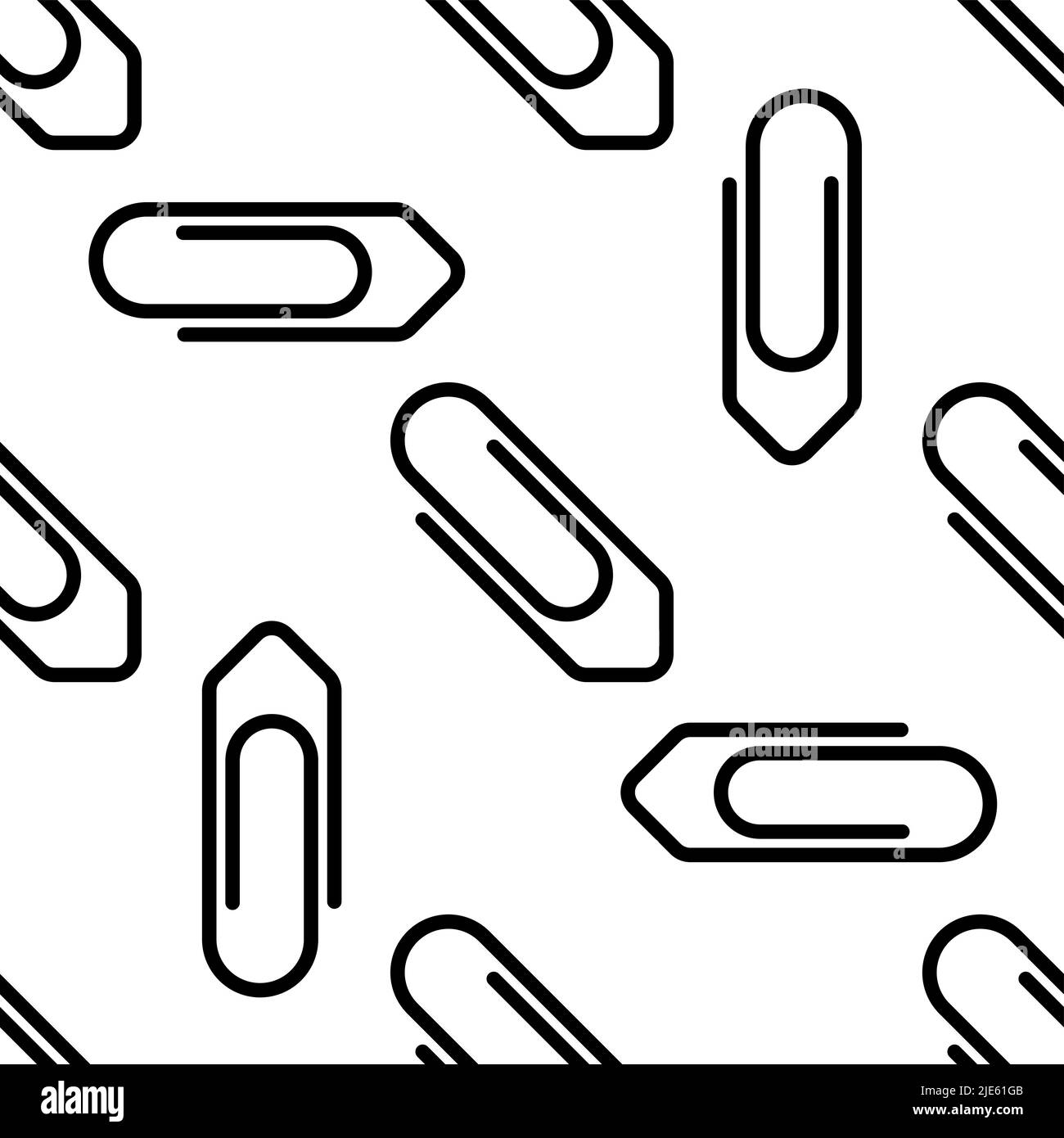 Paper Clip Icon Seamless Pattern Vector Art Illustration Stock Vector ...