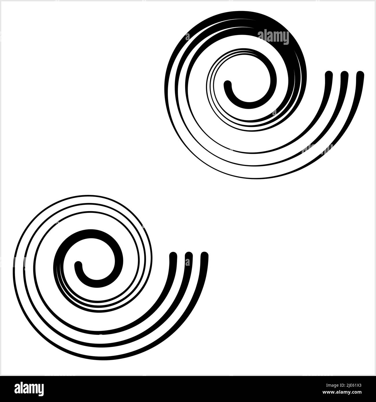 Spiral Design, Spiral Shape Vector Art Illustration Stock Vector Image ...
