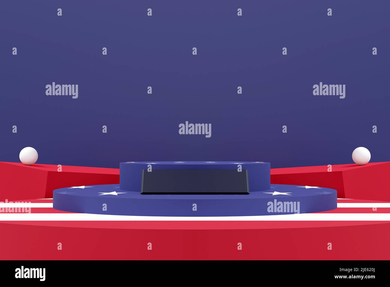 modern mockup podium display, united states of america display banner ...