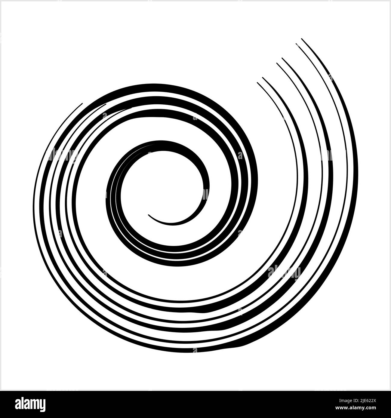 Spiral Design, Spiral Shape Vector Art Illustration Stock Vector Image ...