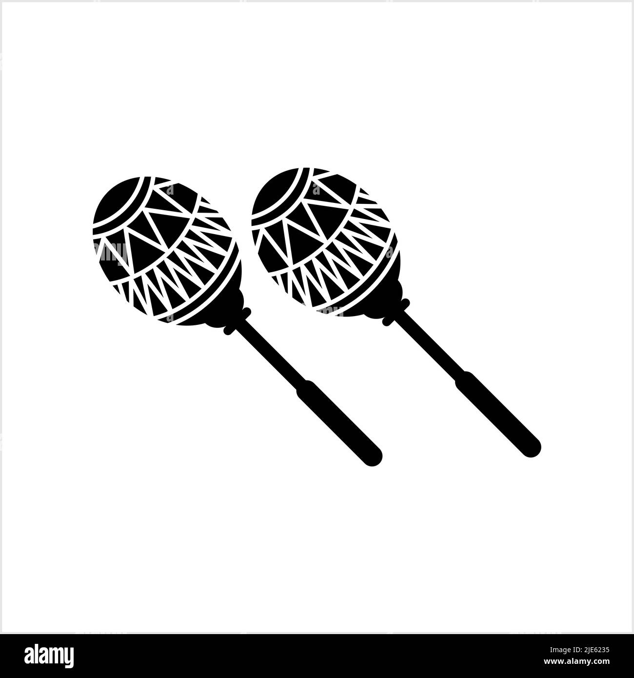 Maracas Icon, Music, Percussion Instrument Icon Vector Art Illustration ...
