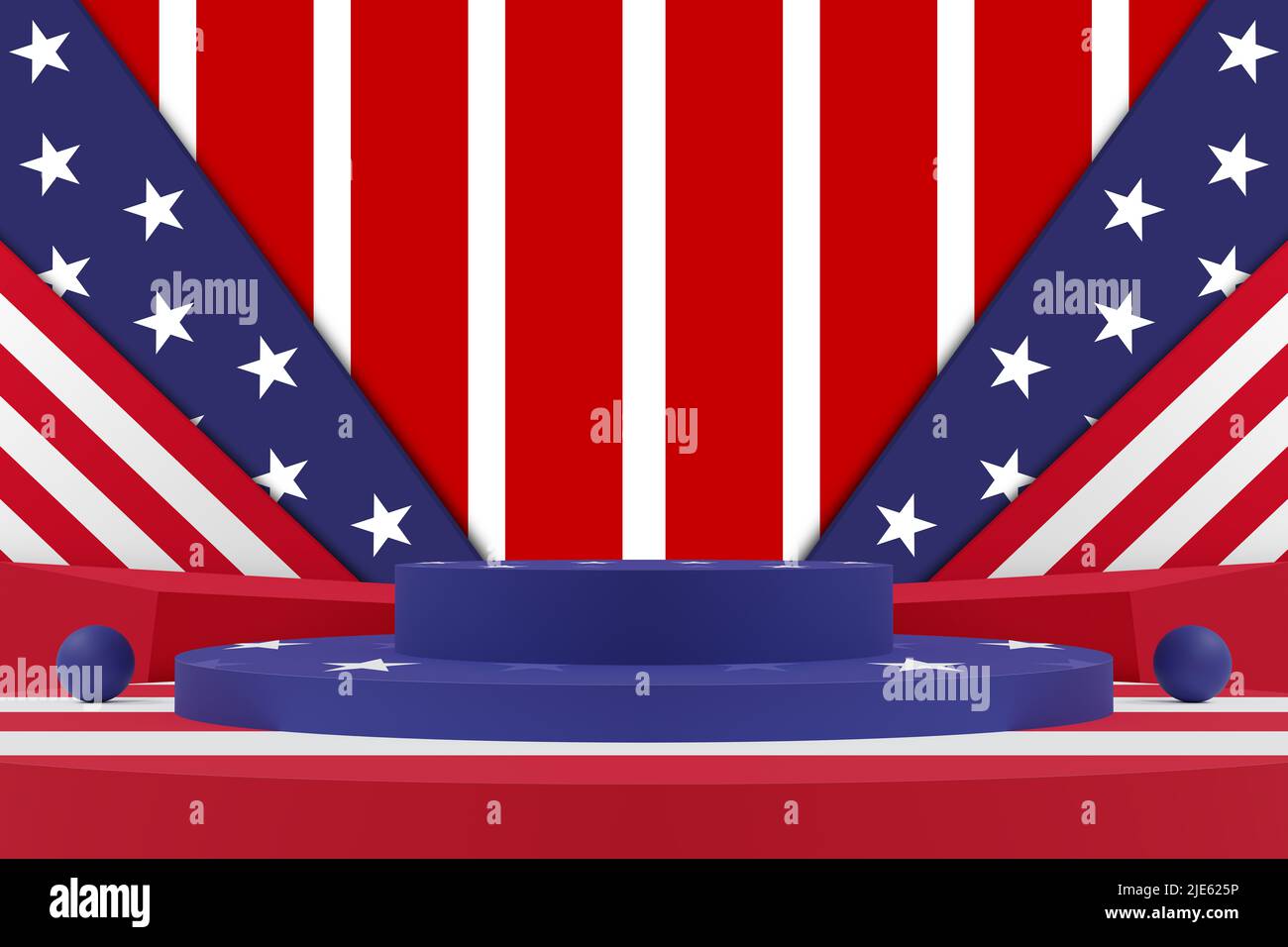 modern mockup podium display, united states of america display banner ...