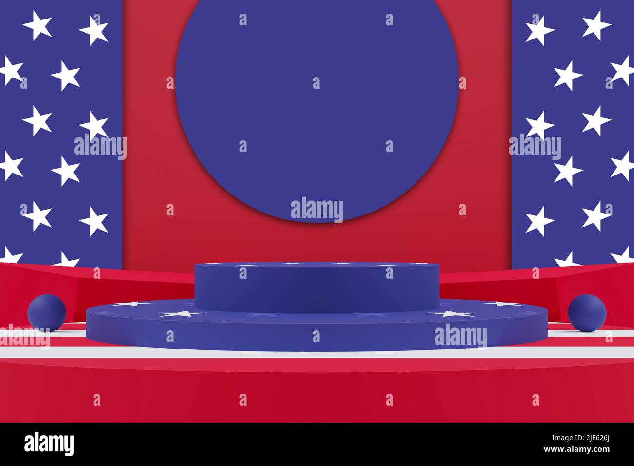 modern mockup podium display, united states of america display banner ...