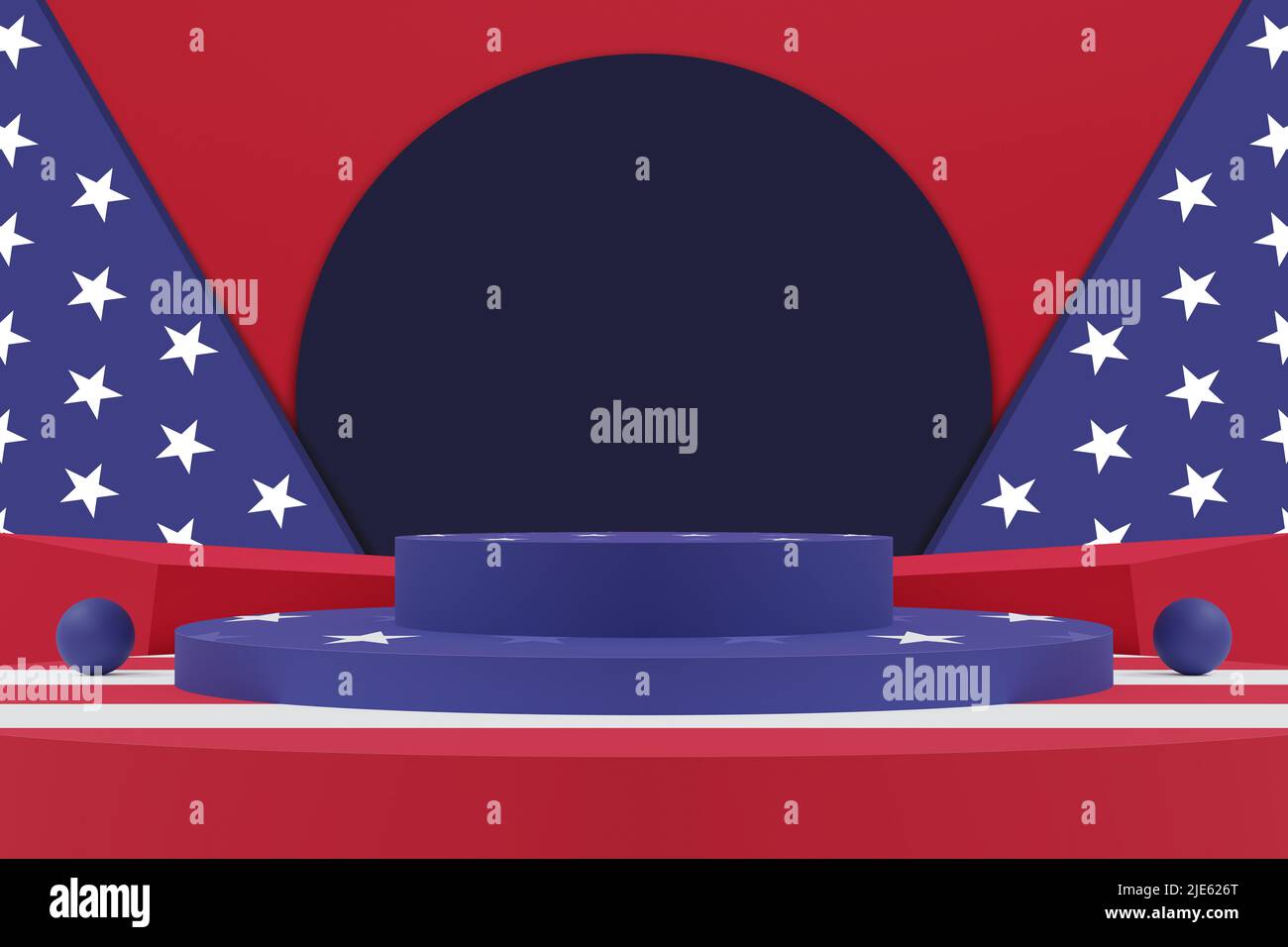 modern mockup podium display, united states of america display banner ...