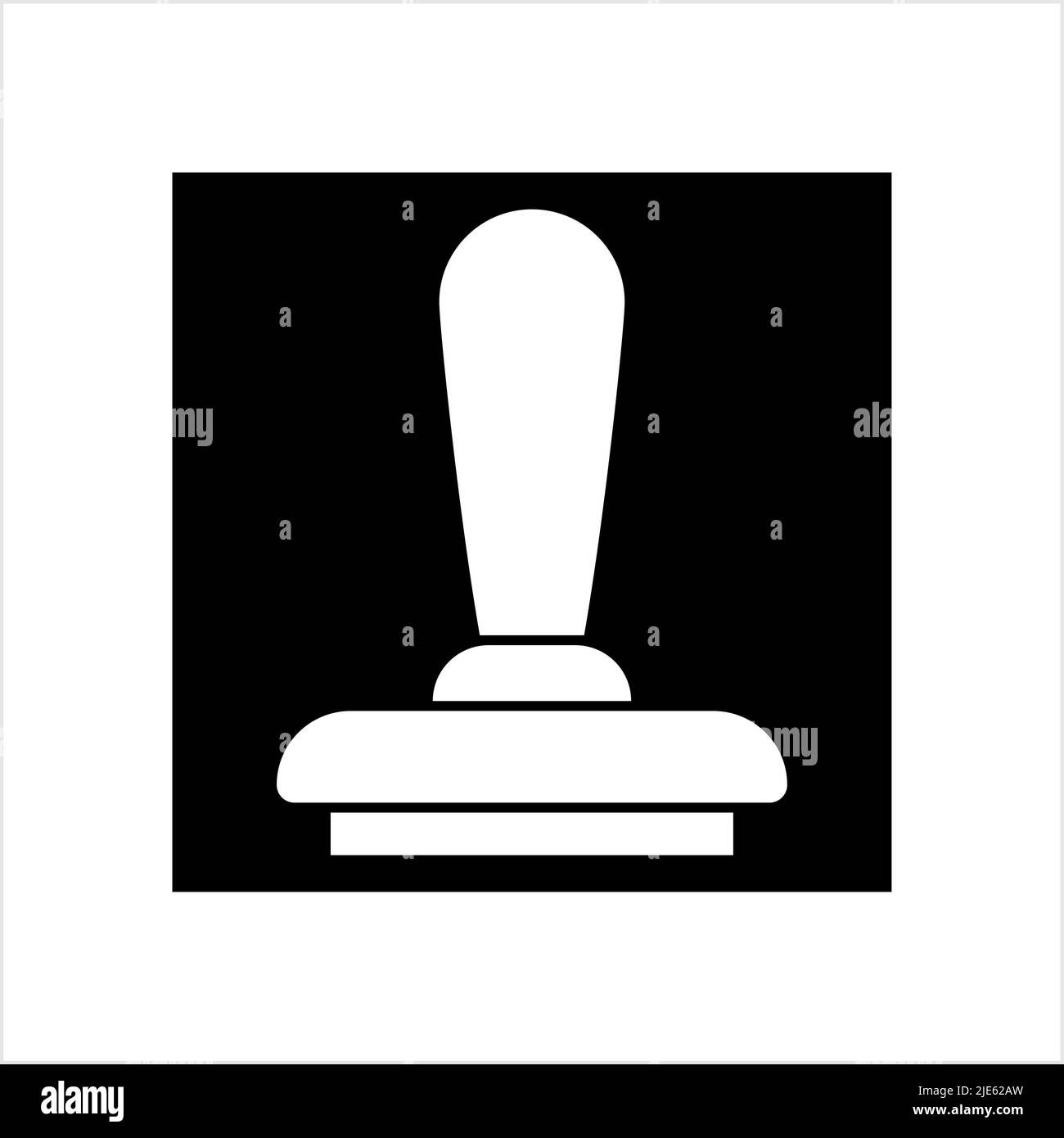 Rubber Stamp Icon Design Vector Art Illustration Stock Vector Image ...