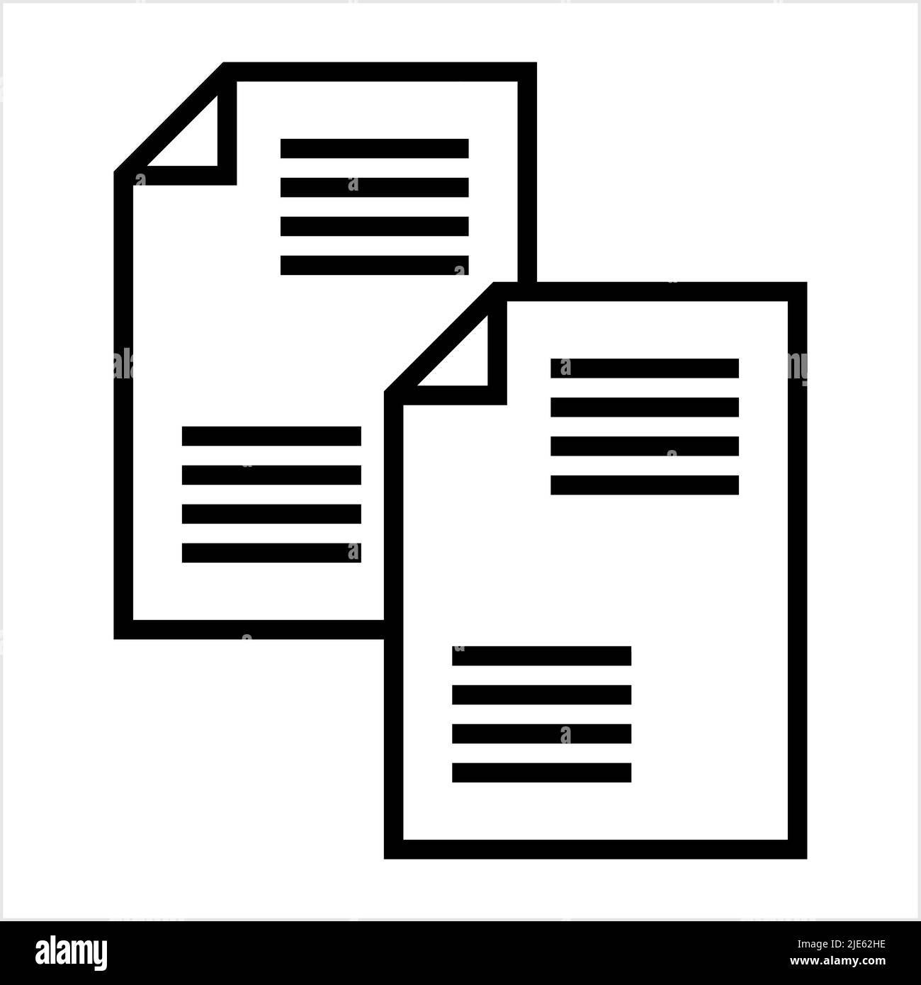 Sheet Icon, Document Icon, Paper Icon Vector Art Illustration Stock ...
