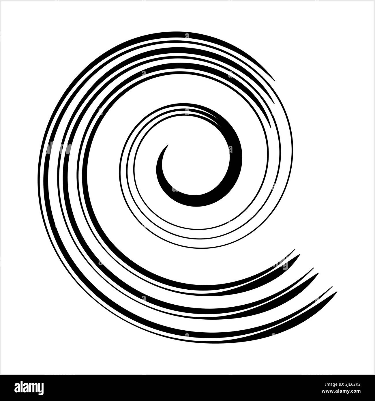 Spiral Design, Spiral Shape Vector Art Illustration Stock Vector Image ...