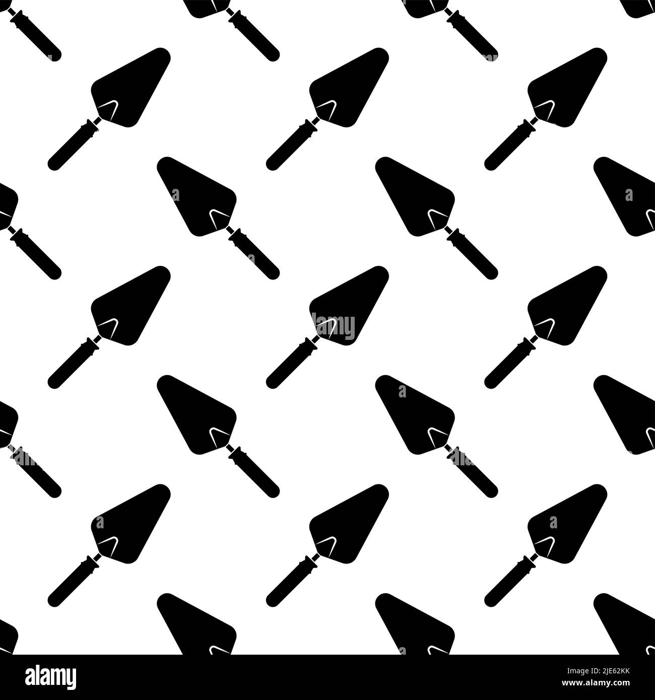 Trowel Icon Seamless Pattern, Trowel Vector Art Illustration Stock ...