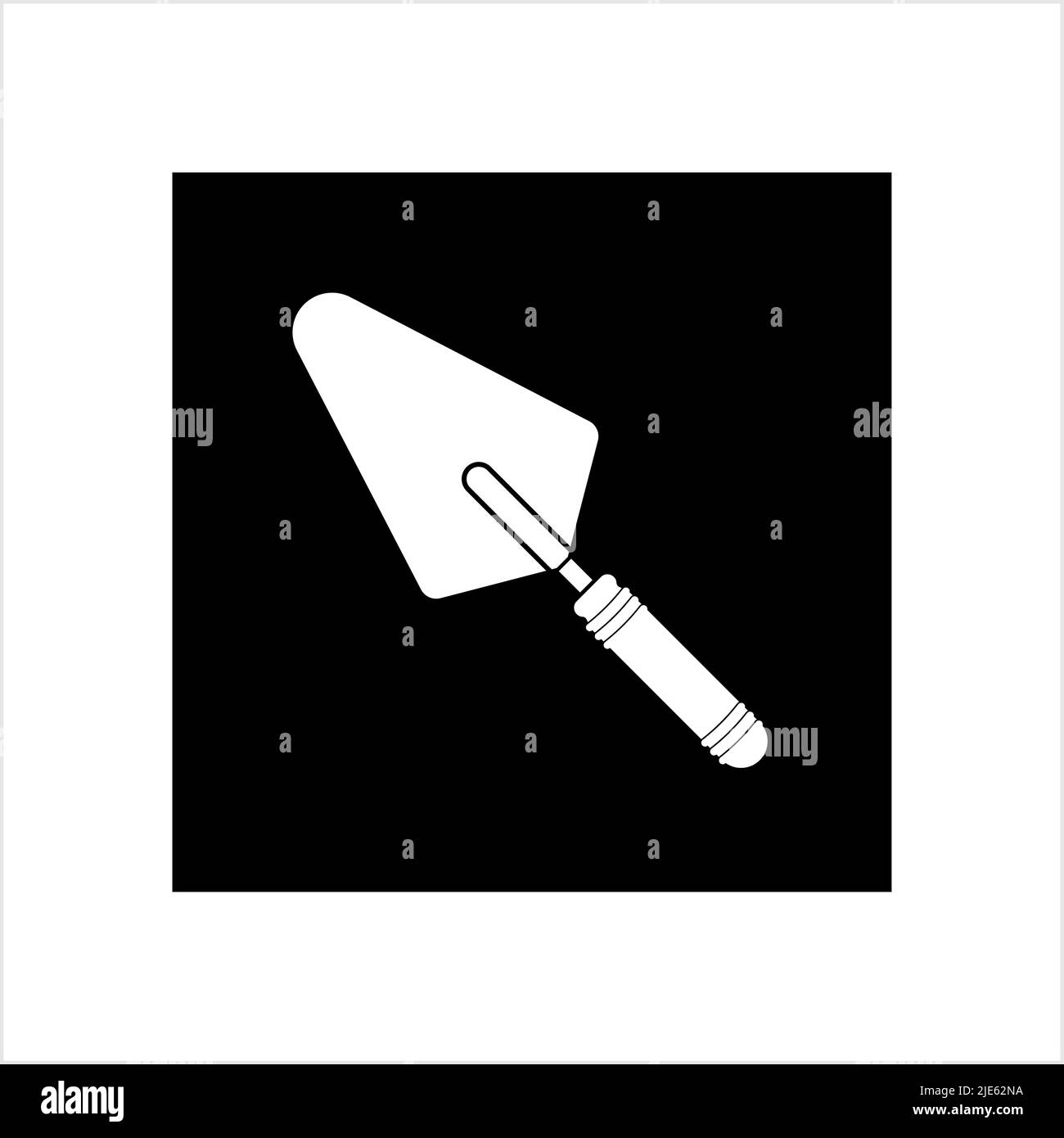 Trowel Icon, Trowel Vector Art Illustration Stock Vector Image & Art ...