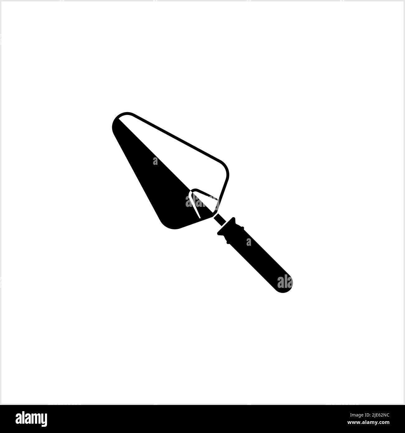 Trowel Icon, Trowel Vector Art Illustration Stock Vector Image & Art ...