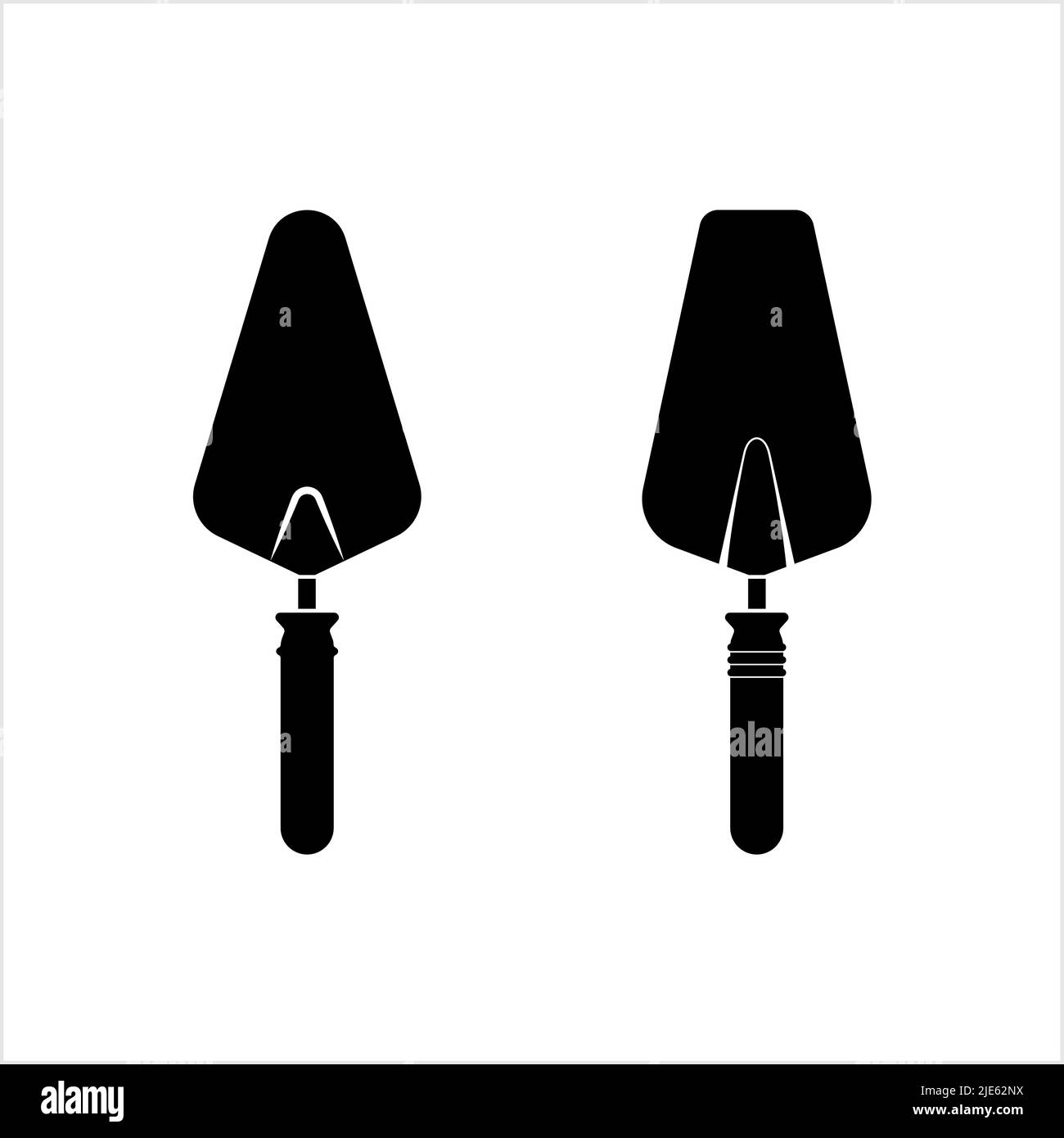 Trowel Icon, Trowel Vector Art Illustration Stock Vector Image & Art ...