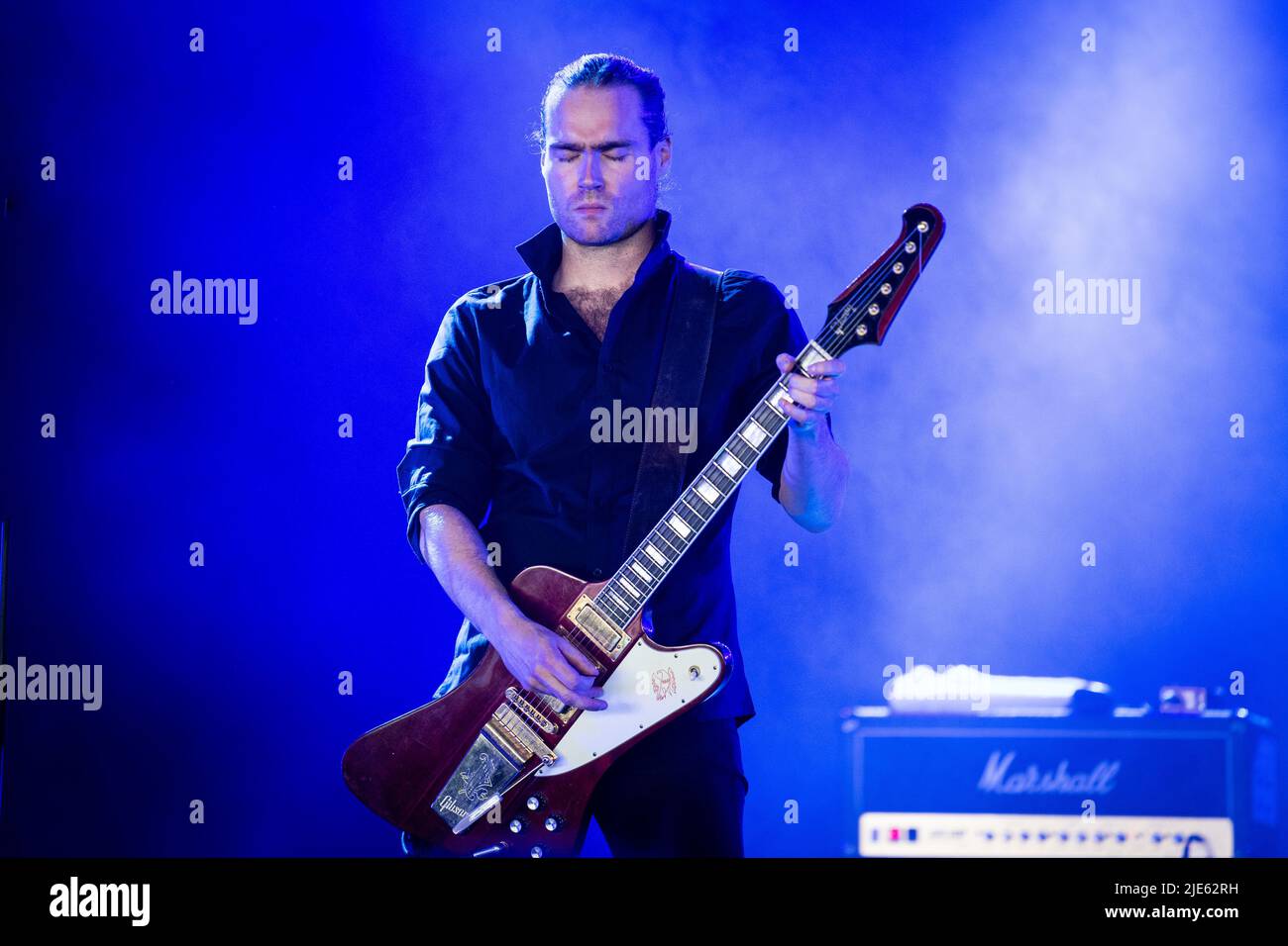 Oslo, Norway. 25th June, 2022. The Norwegian black metal band Vemod ...