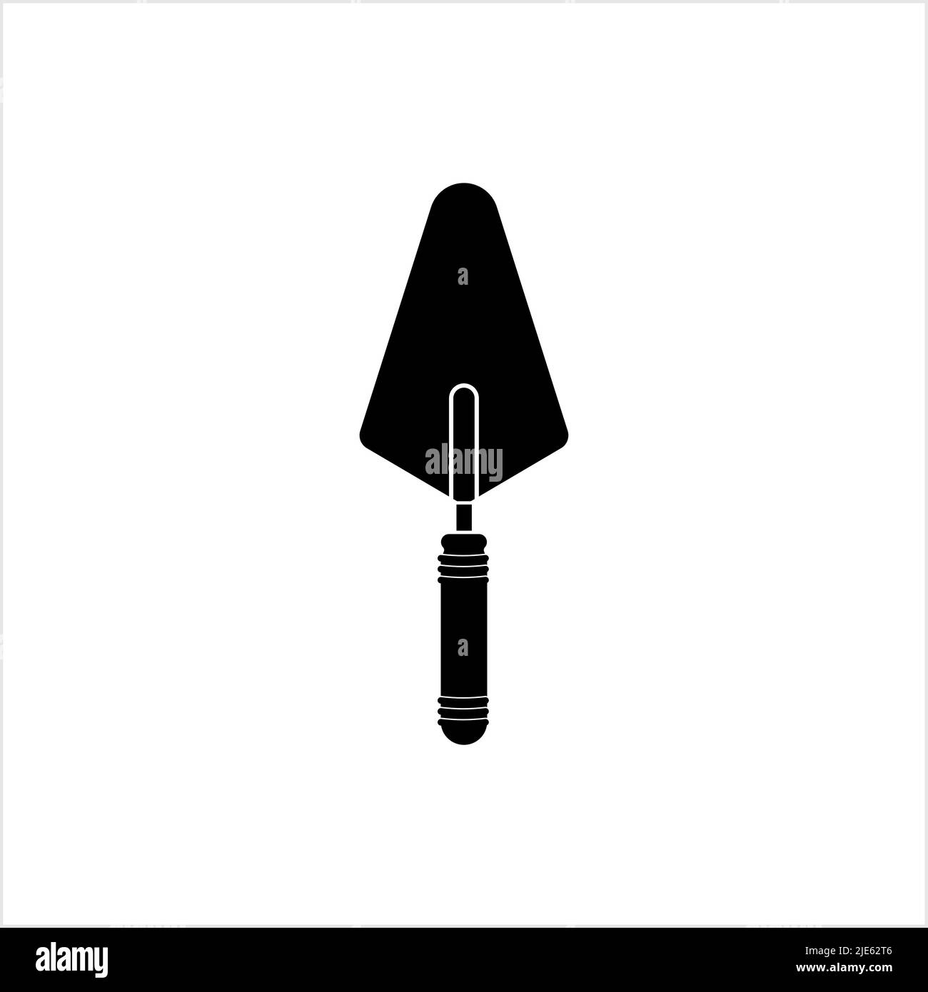 Trowel Icon, Trowel Vector Art Illustration Stock Vector Image & Art ...