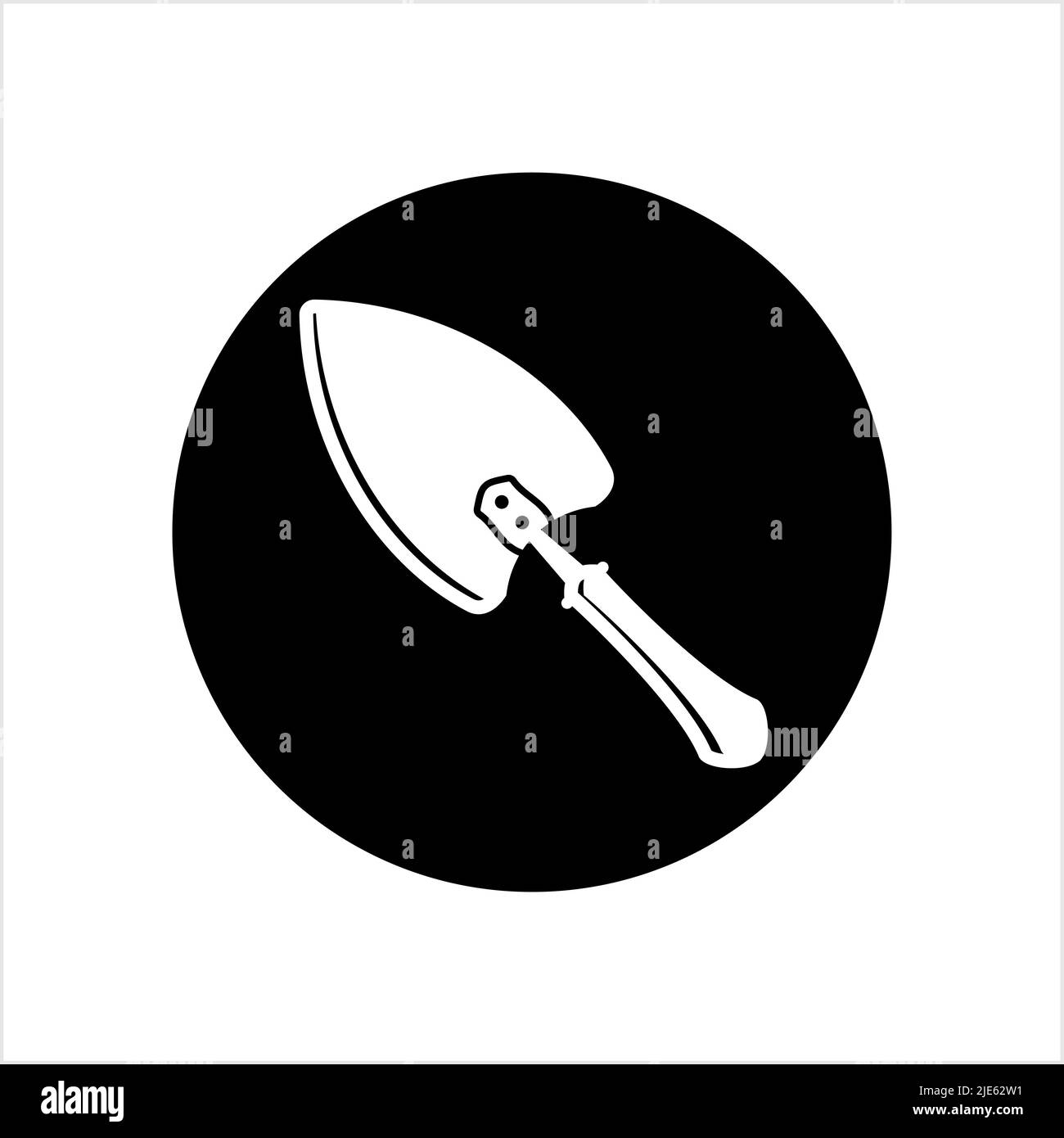Trowel Icon, Trowel Vector Art Illustration Stock Vector Image & Art ...