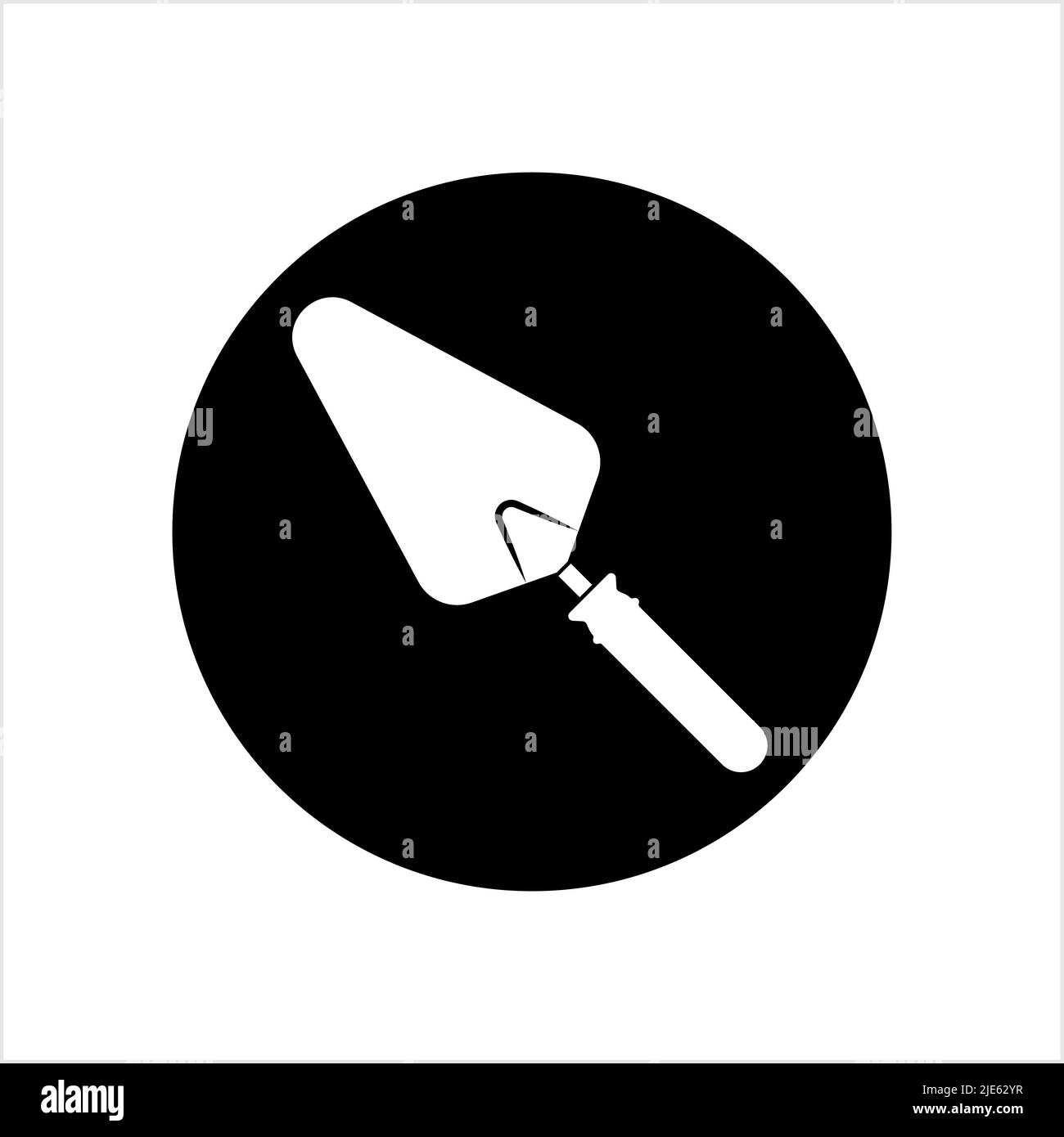 Trowel Icon, Trowel Vector Art Illustration Stock Vector Image & Art ...