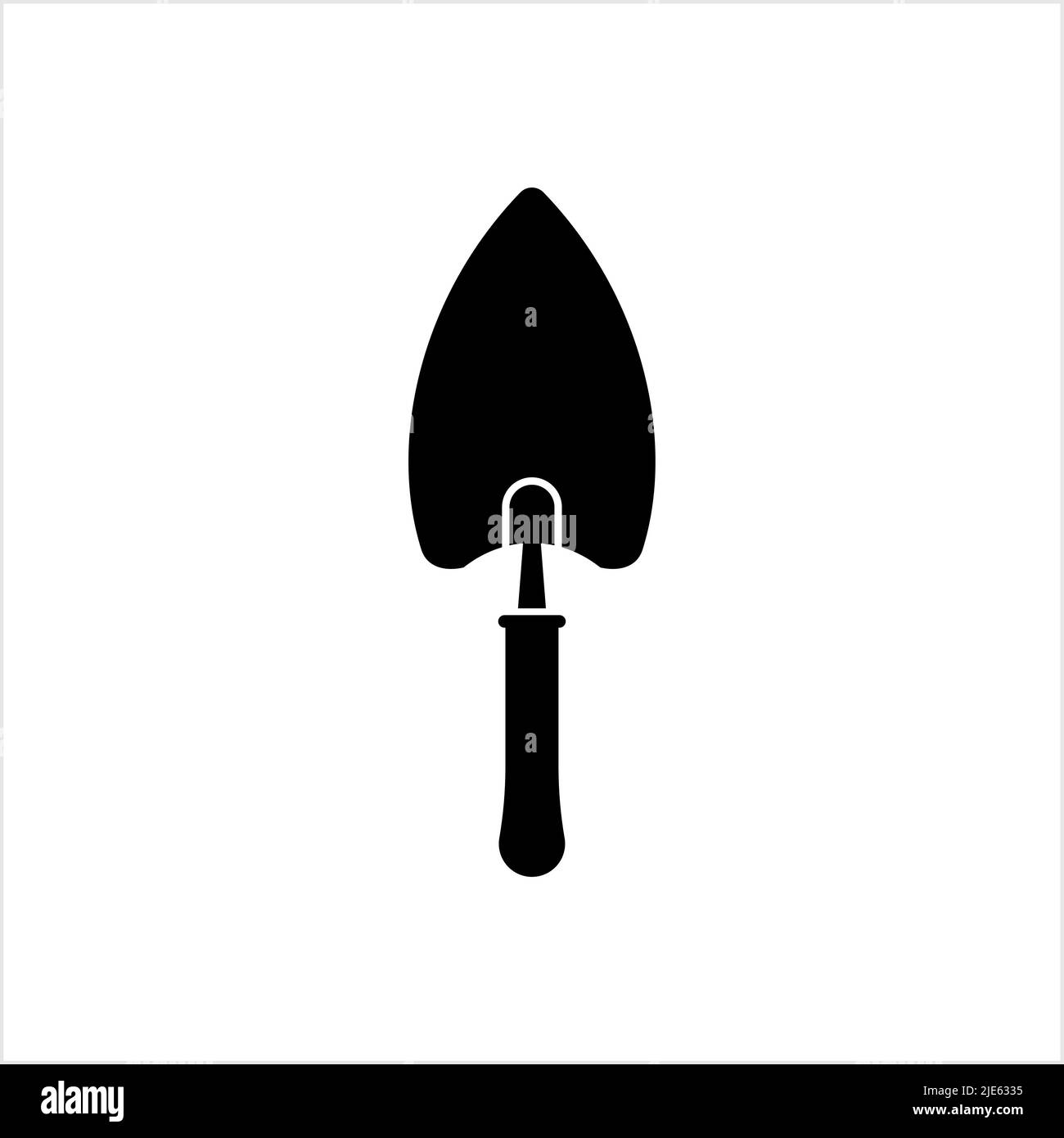 Trowel Icon, Trowel Vector Art Illustration Stock Vector Image & Art ...