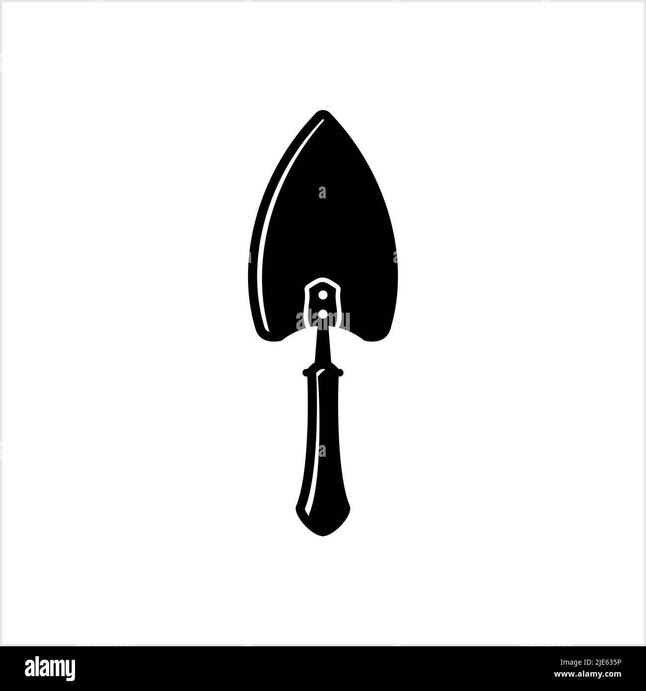 Trowel Icon, Trowel Vector Art Illustration Stock Vector Image & Art ...