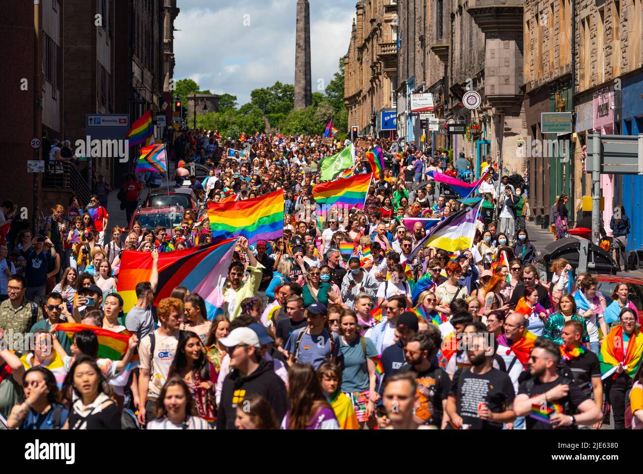 Edinburgh, Scotland, UK. 25 June 2022. The annual Pride Edinburgh march ...