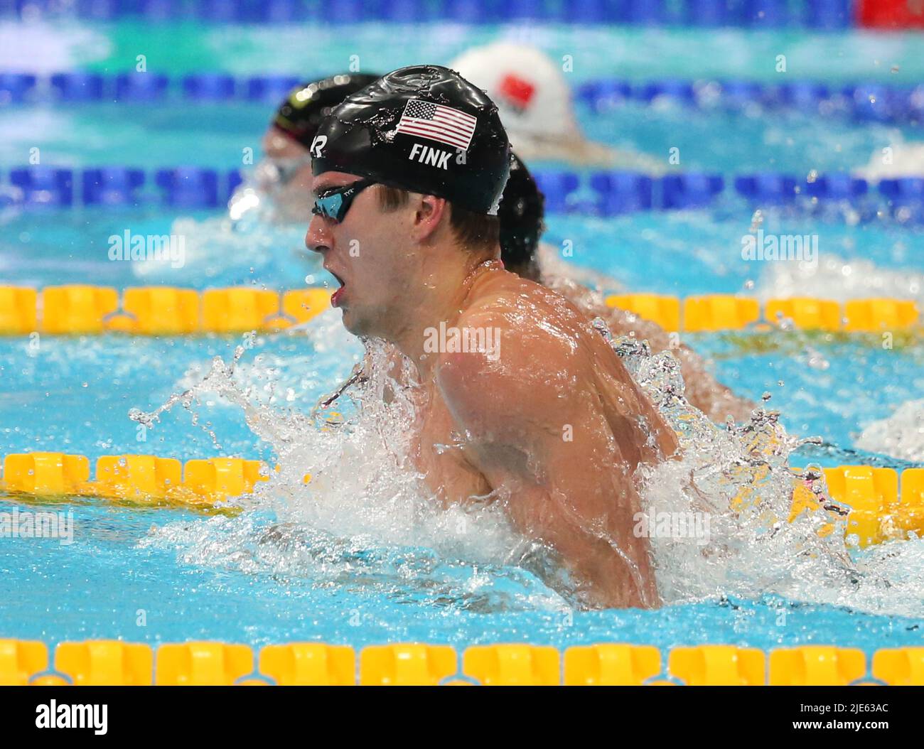 Nic Fink of USA Finale 100 M Breaststroke Men during the 19th FINA ...