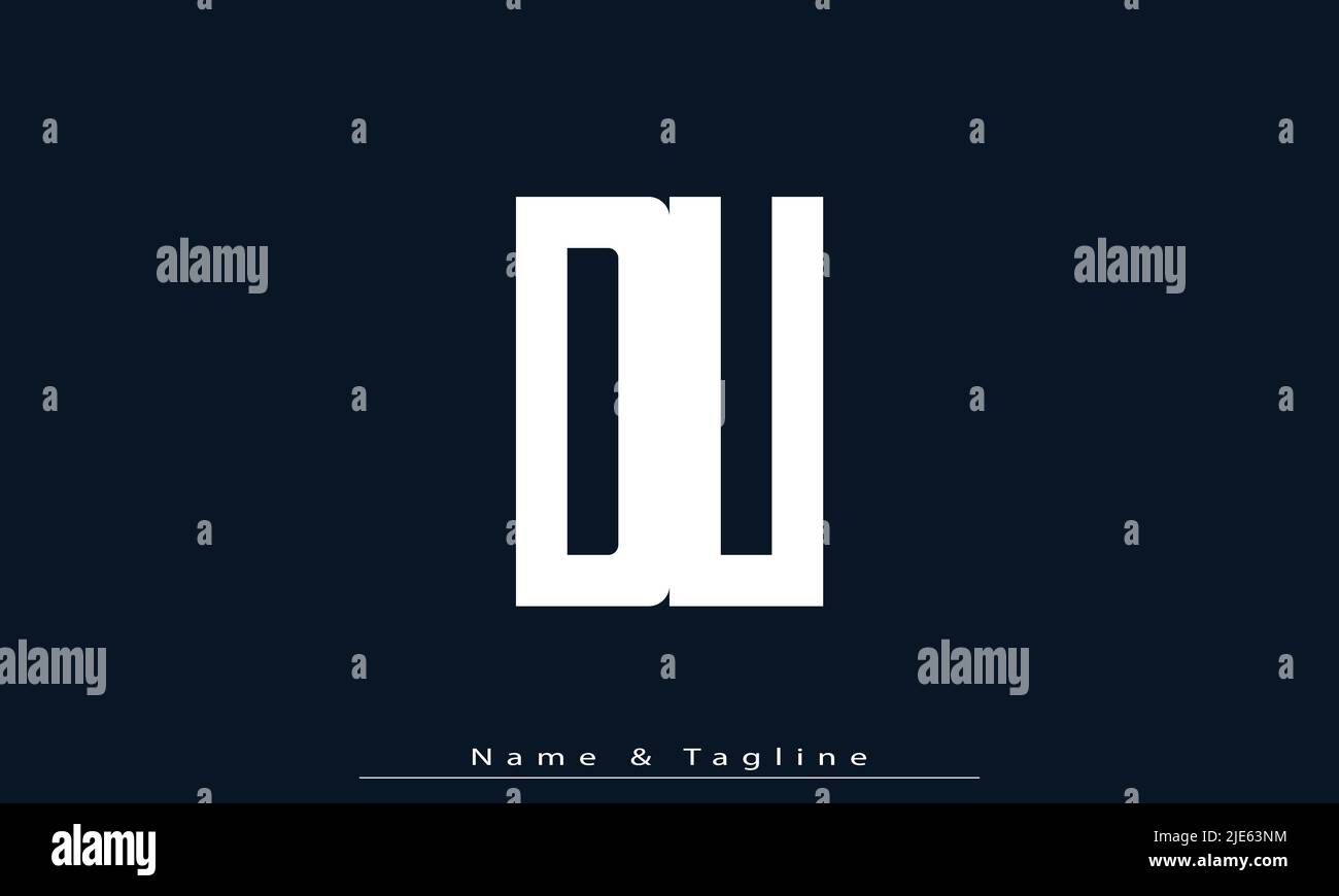 Alphabet letters Initials Monogram logo DU , UD Stock Vector Image ...