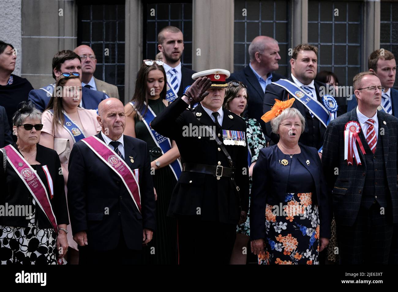 Peebles, UK. 25th June, 2022. Peebles, UK - June 25: Peebles Beltane ...