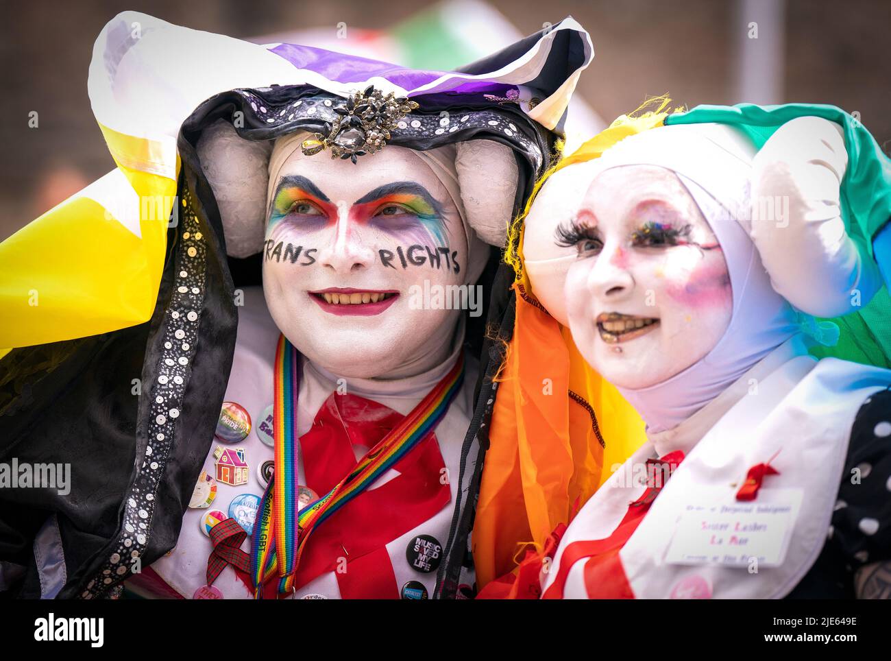 People take part in the Pride Edinburgh 2022 parade through Edinburgh ...