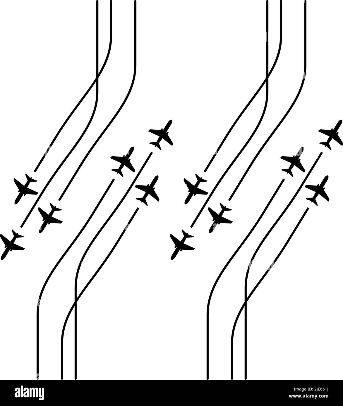Airplane Flying Formation, Air Show Display, The Disciplined Flight ...